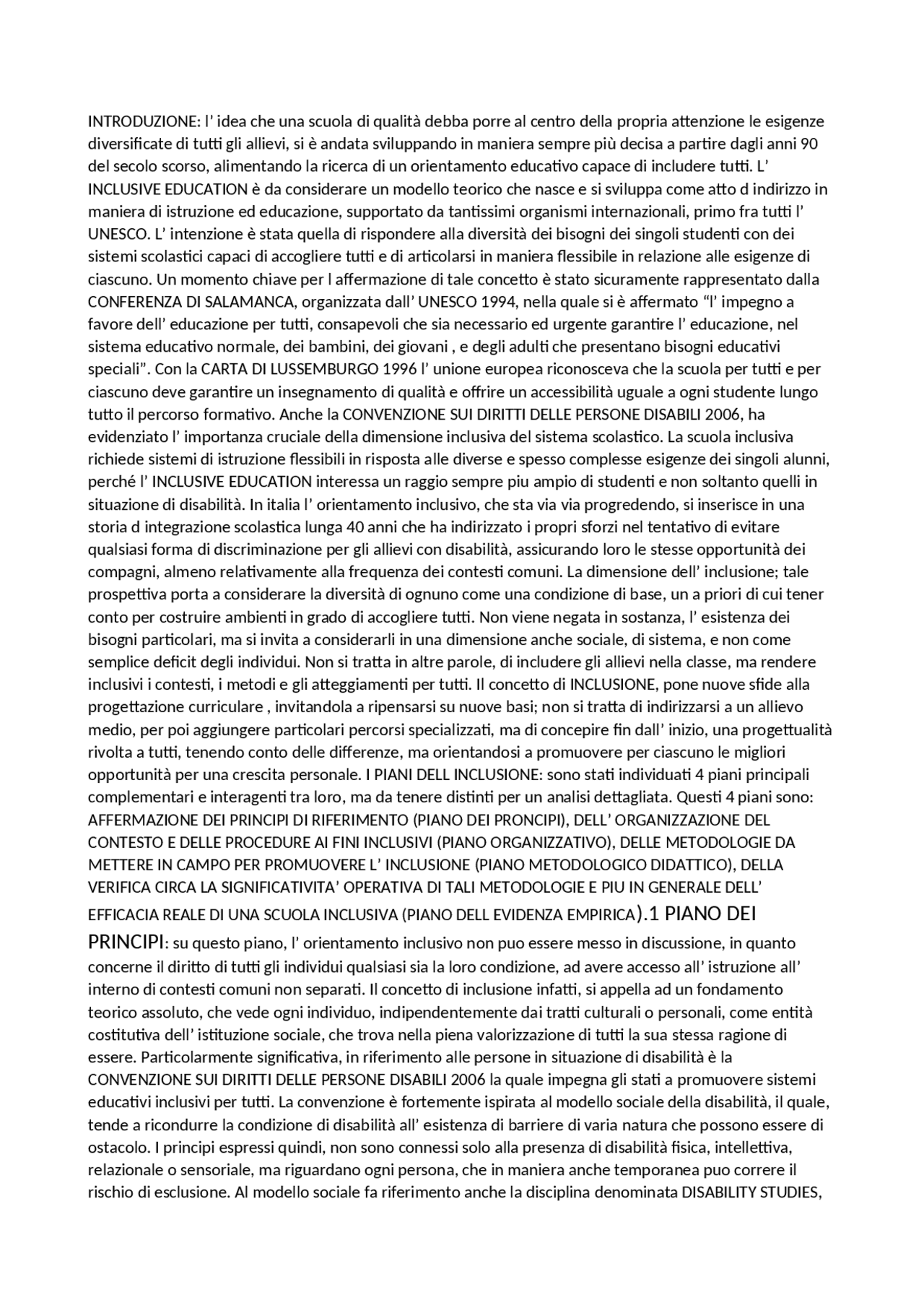 Didattica Speciale E Inclusione Scolastica Docsity