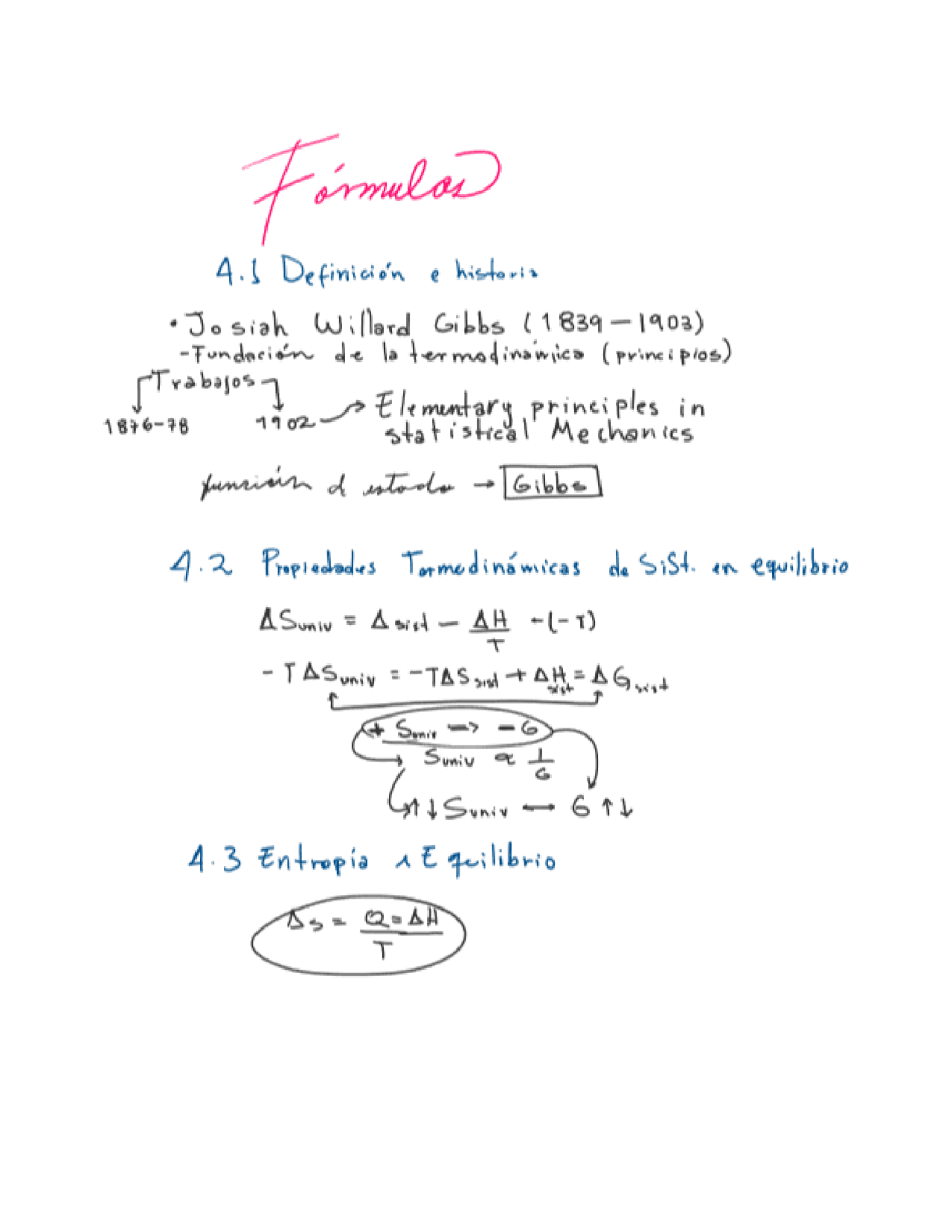 Formulas para resolver ejercicios - Docsity