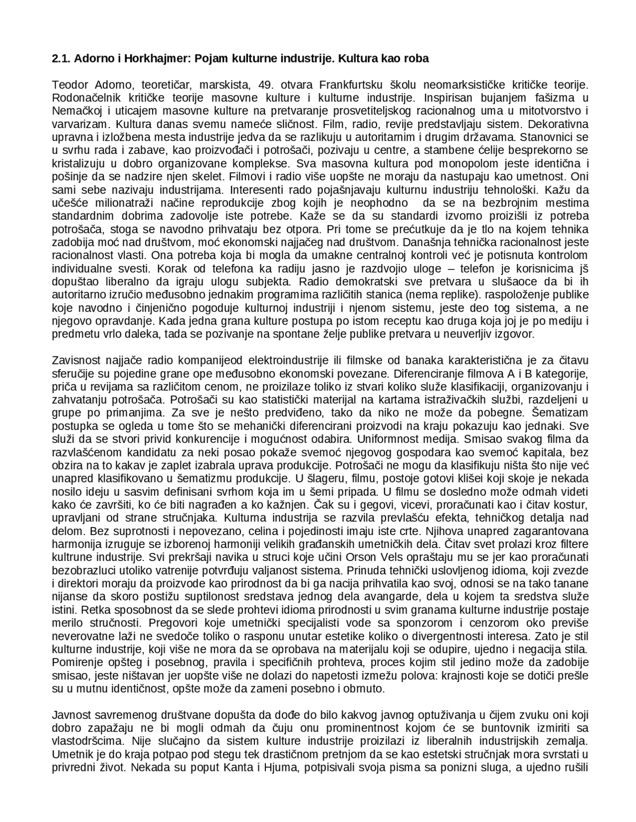 Teorija Kulture Ispit Beleške Predlog Filozofijа Kulture Docsity