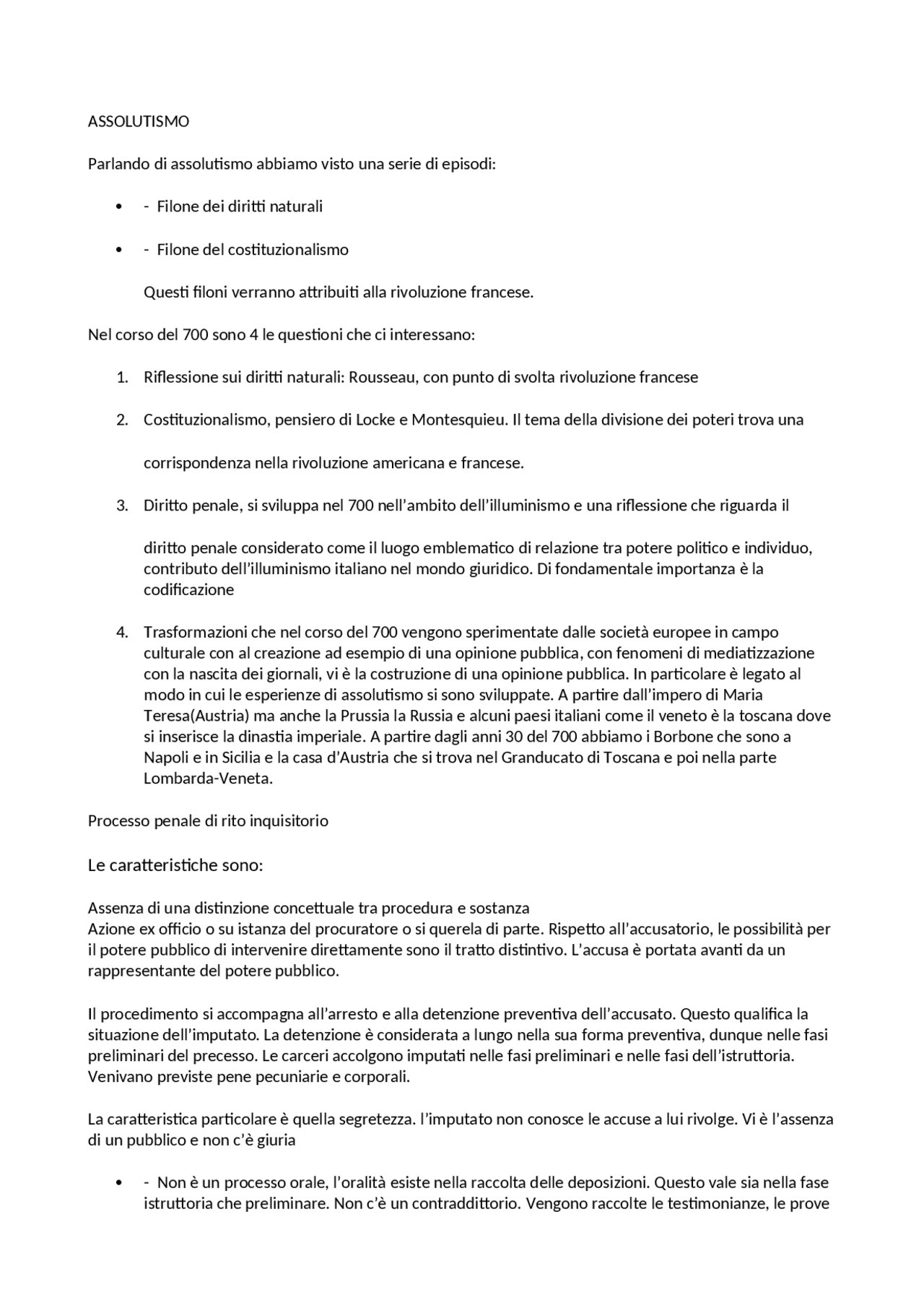 Spiegazione Sullassolutismo Docsity