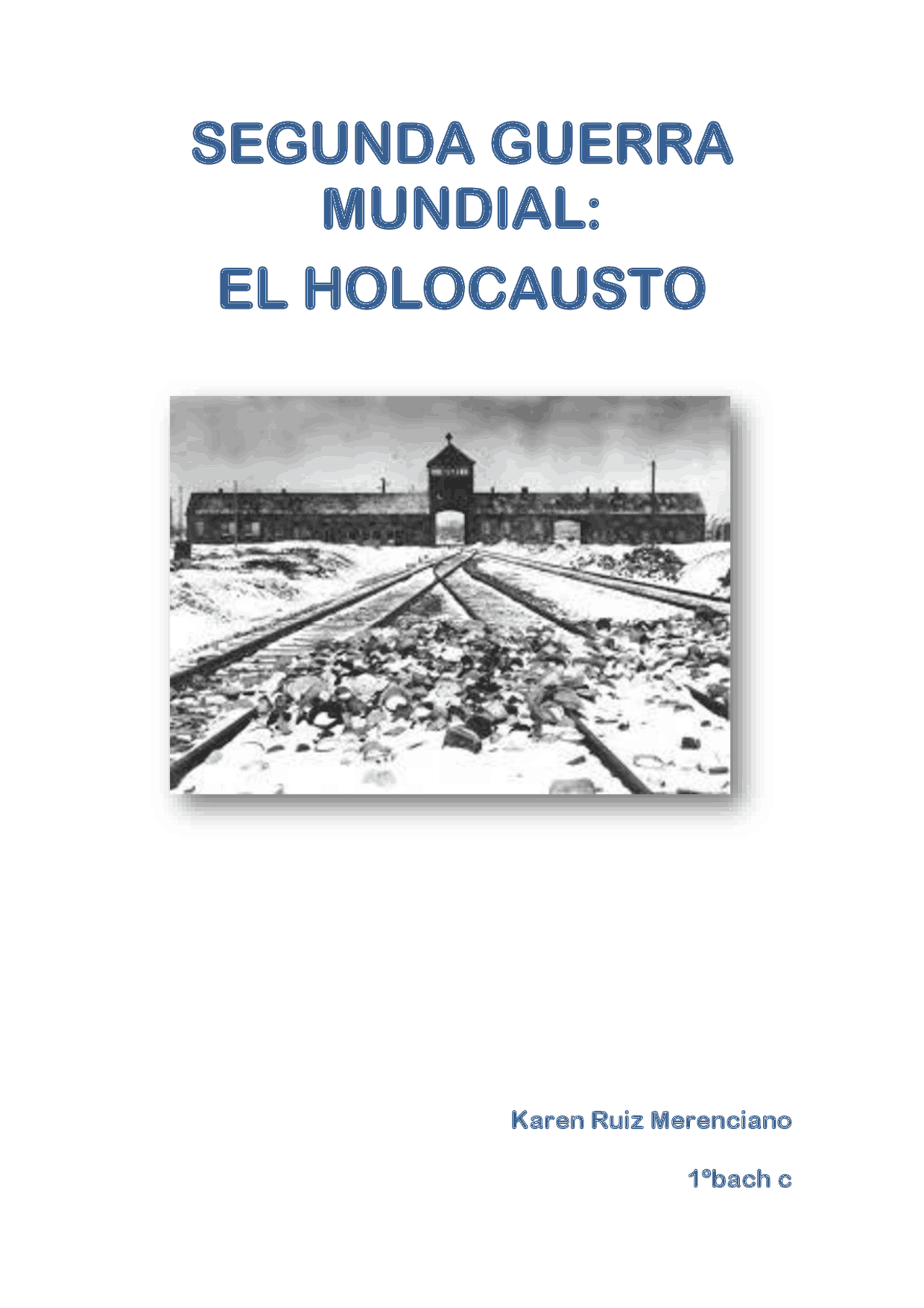TRABAJO SOBRE EL HOLOCAUSTO - Docsity