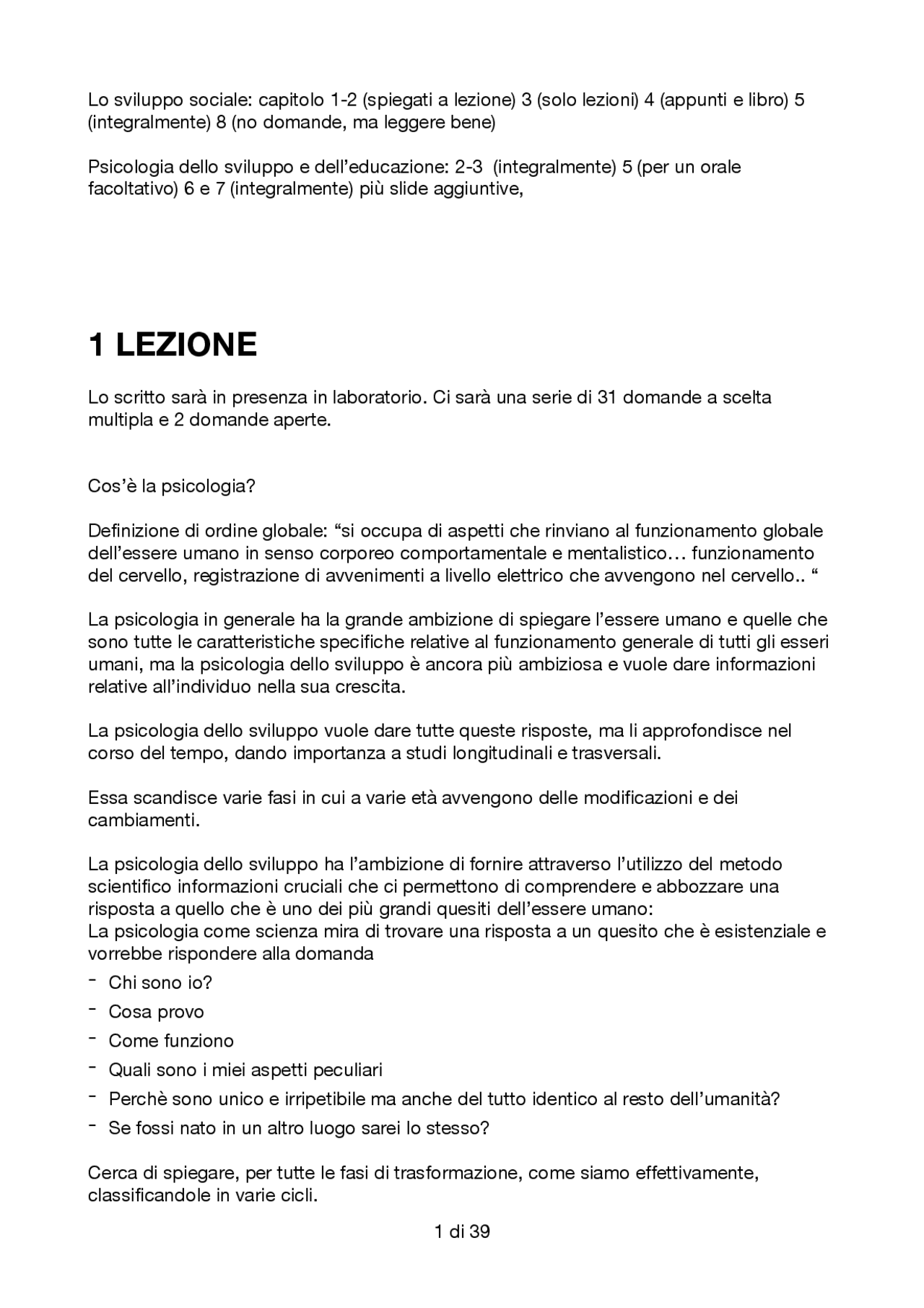 Appunti Delle Lezioni E Slide Integrate Docsity