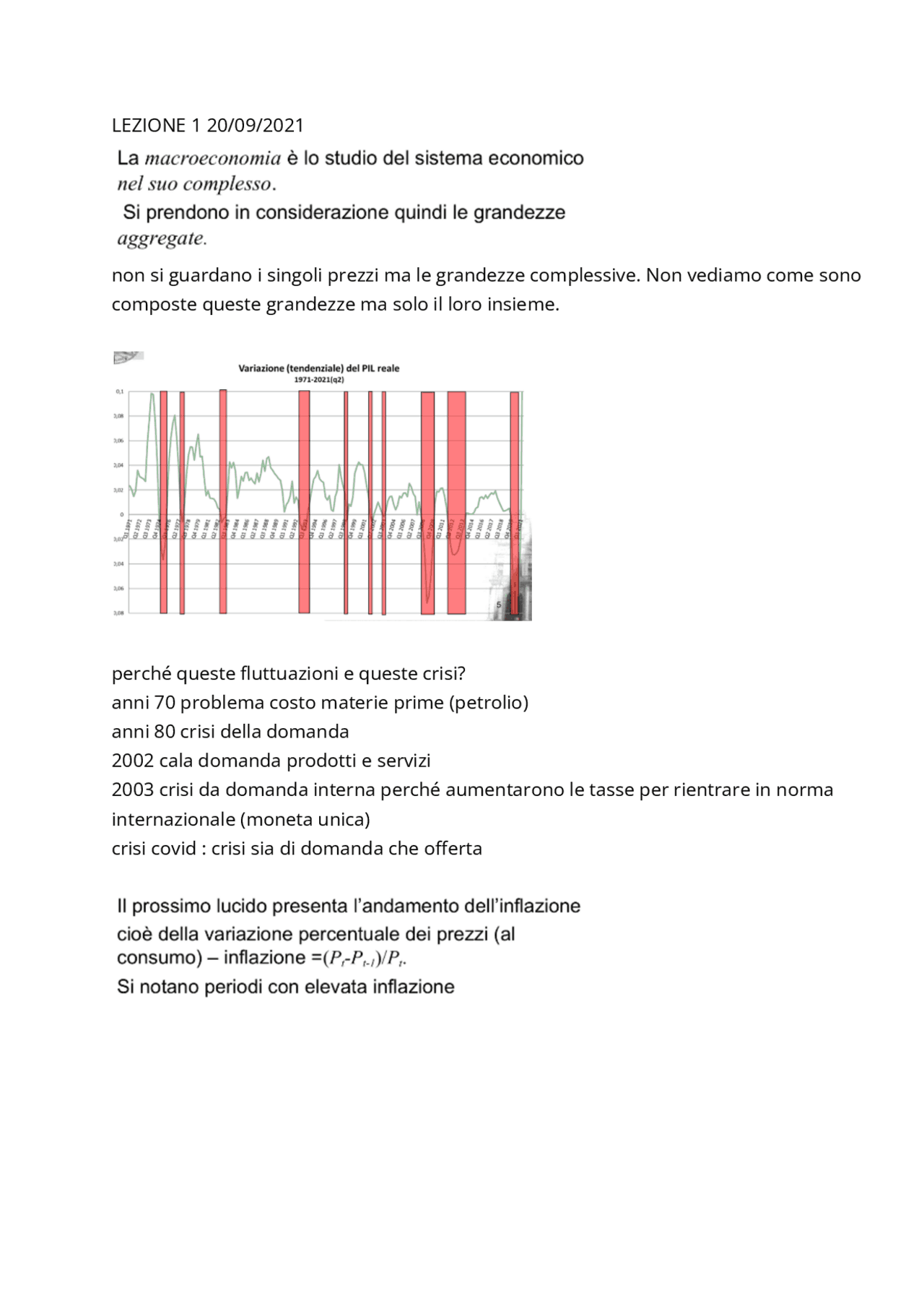Dispensa Macroeconomia Frequentante Prof Femminis Docsity