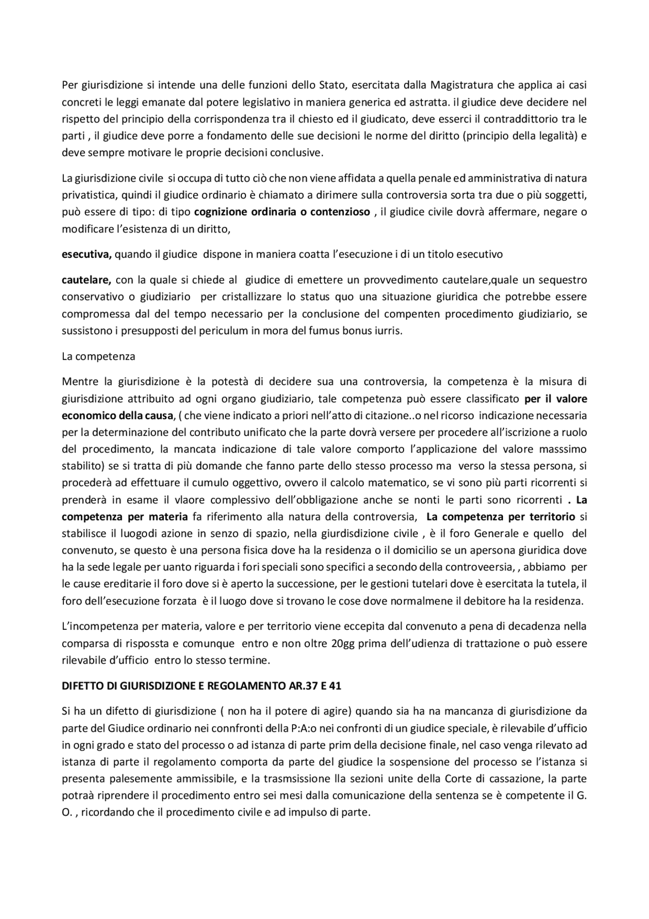 Processo Civile Riassunto Docsity