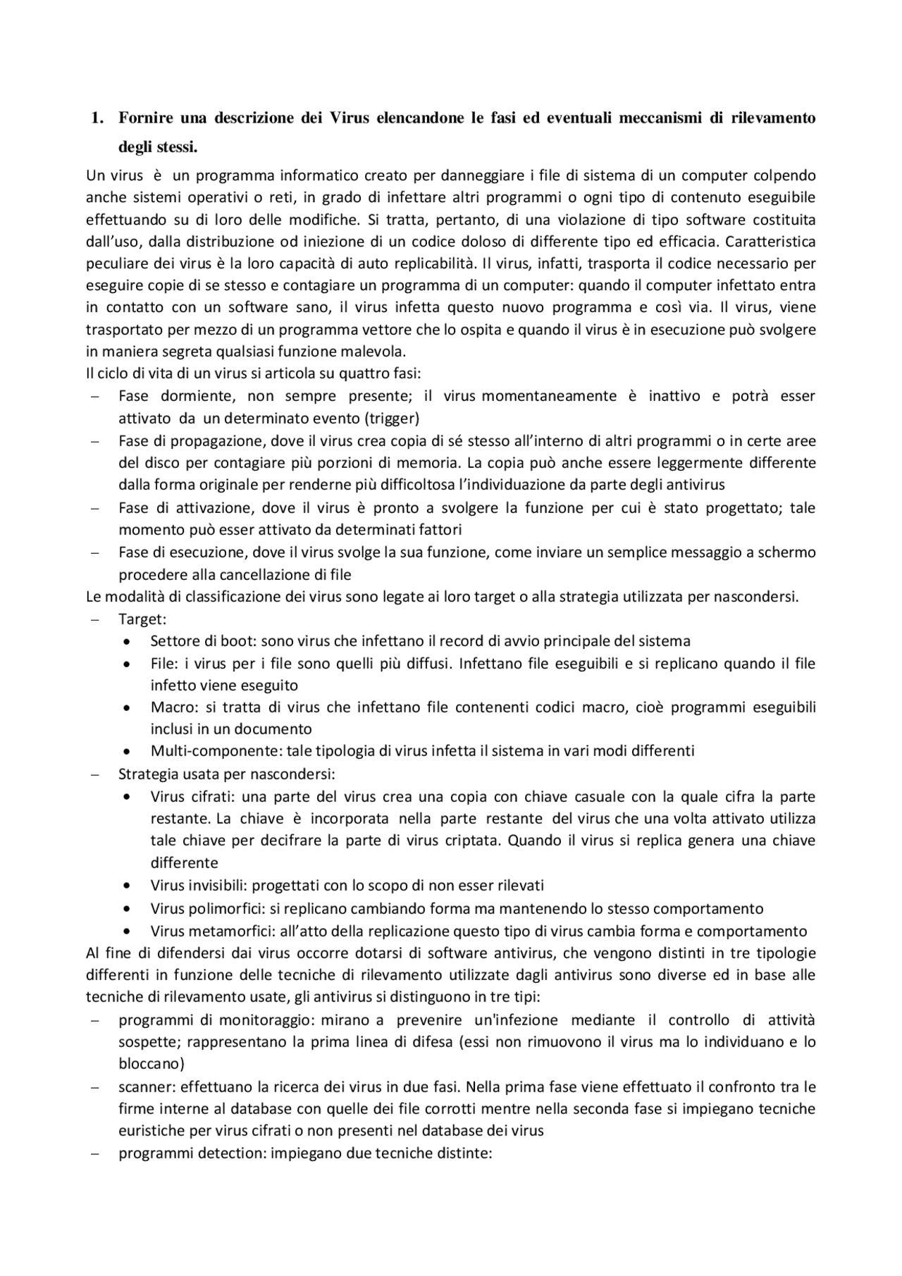 Sicurezza Dei Sistemi Informatici Docsity