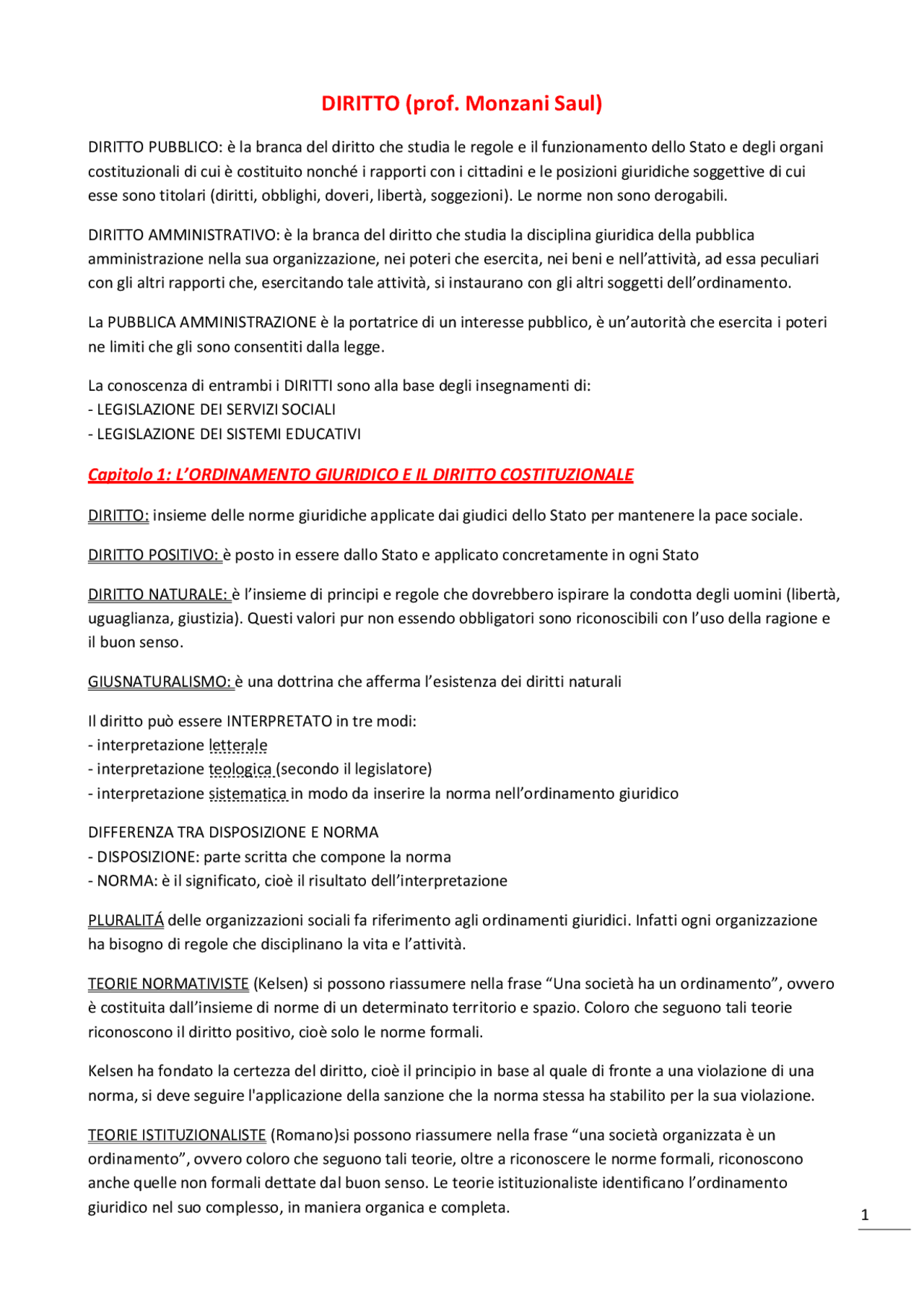 Corso Di Diritto Pubblico Docsity