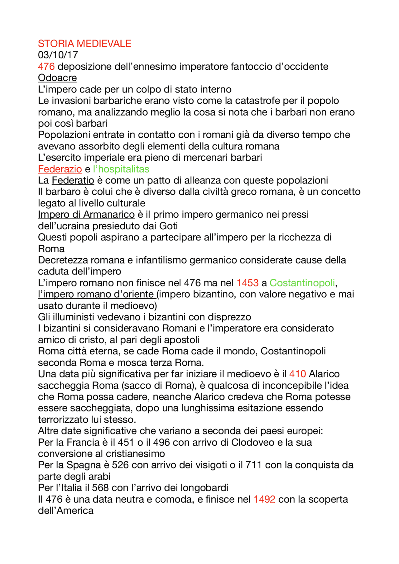 Appunti Storia Medievale Appunti Di Storia Docsity