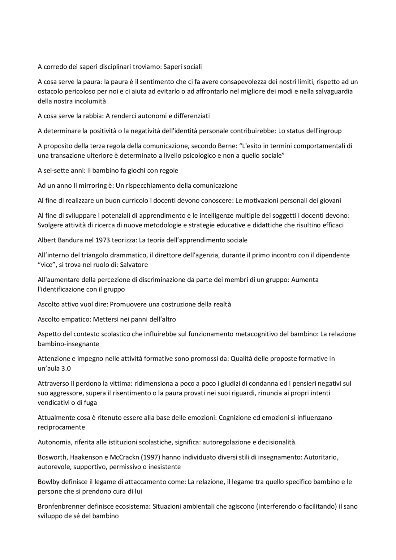 Prove Desame E Test Di Autovalutazione Svolti Docsity
