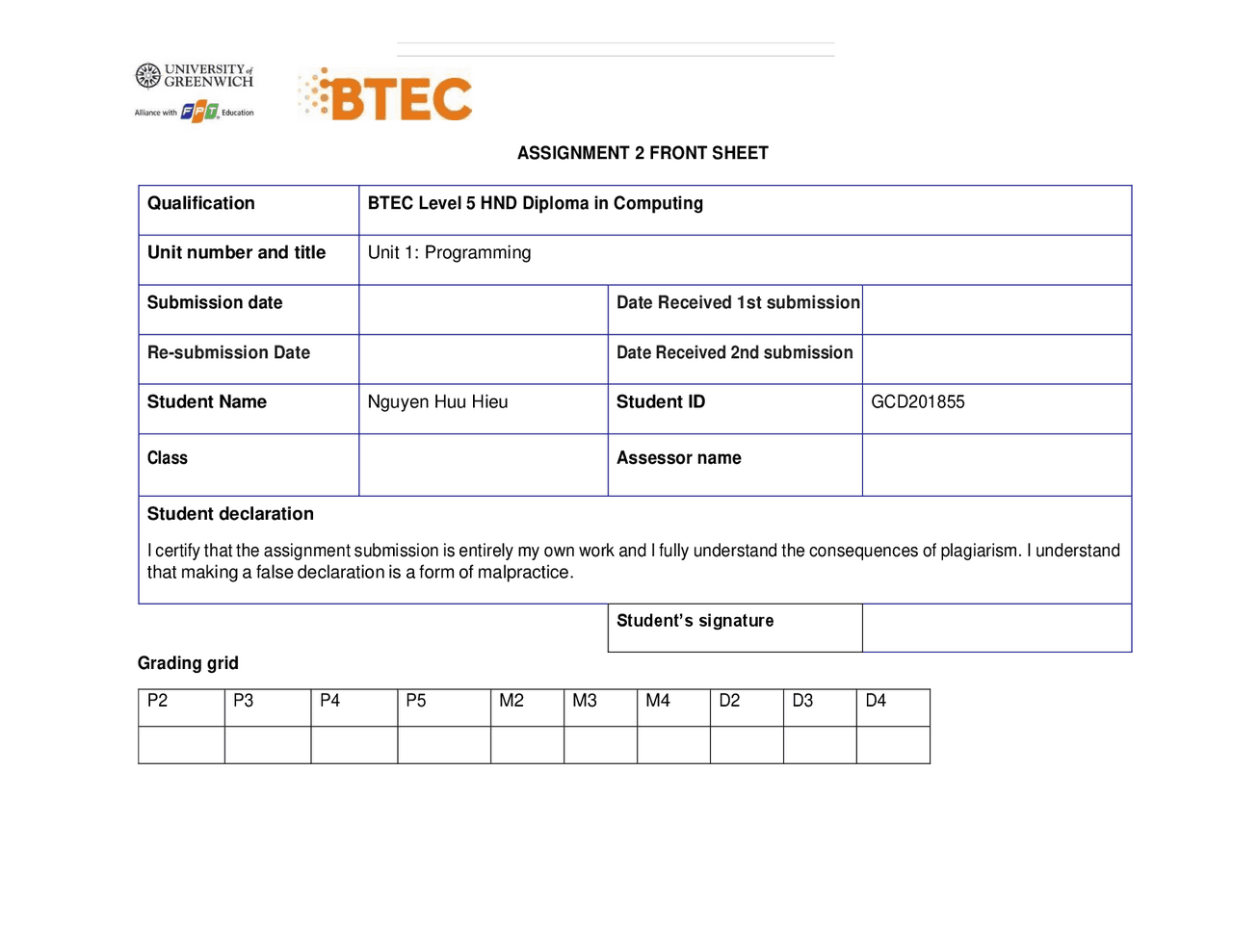 Asm 2 Merit Cho Ai Can Assignments Computer Science Docsity