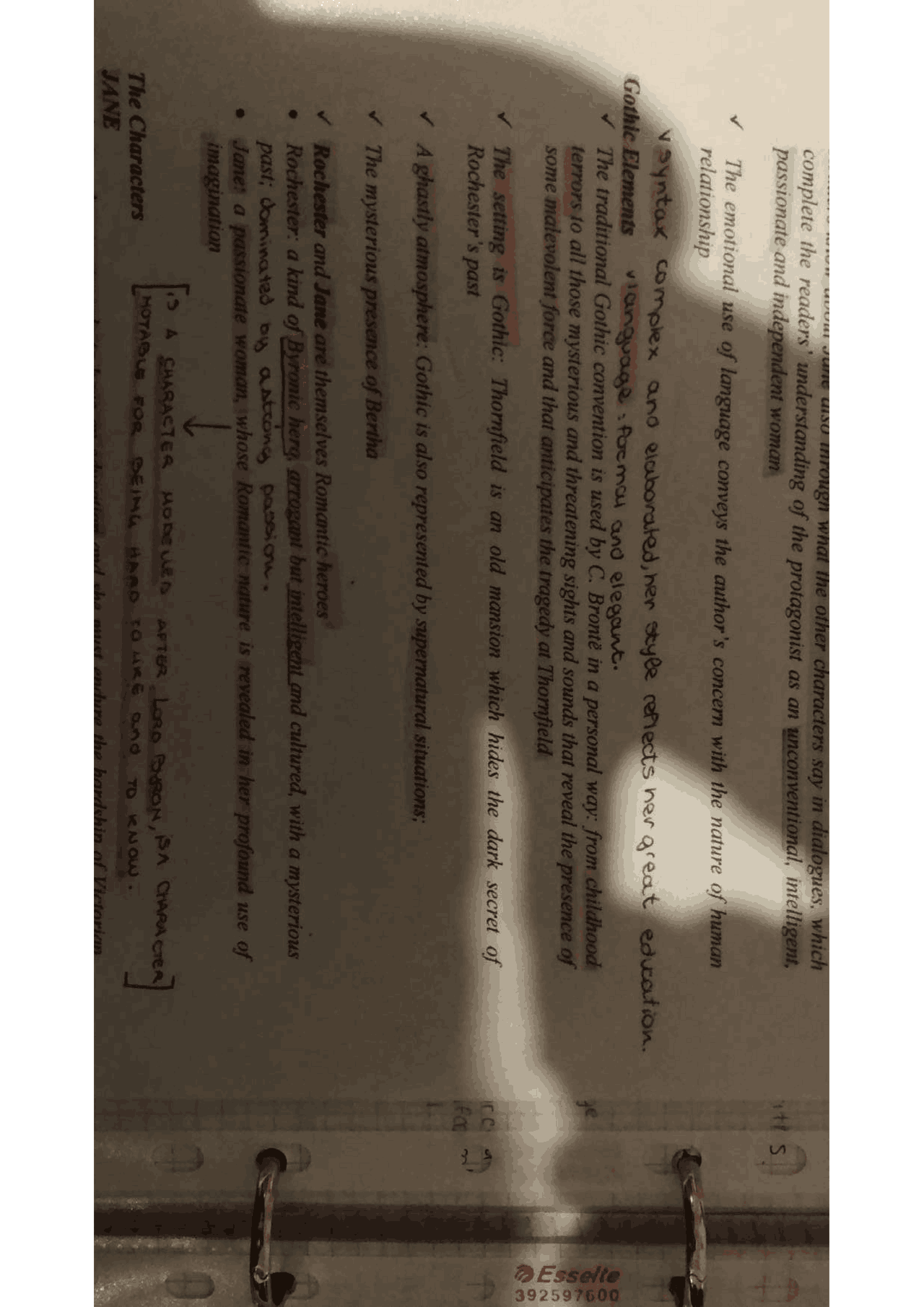 Jane Eyre And Thomas Hardy Docsity