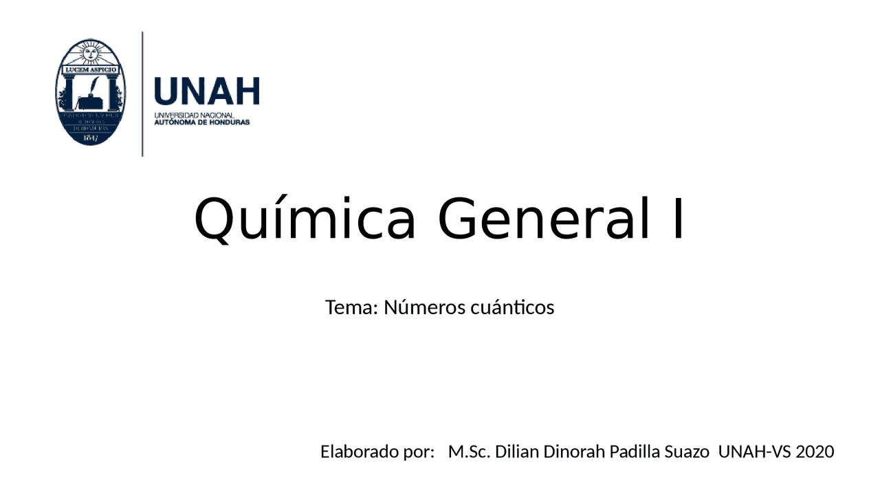 Presentación De Números Cuánticos Docsity