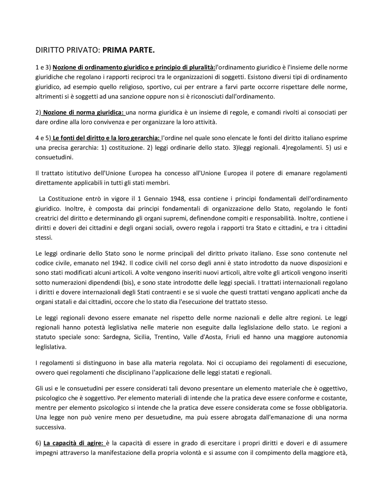 Risposte Domande Diritto Privato - Docsity