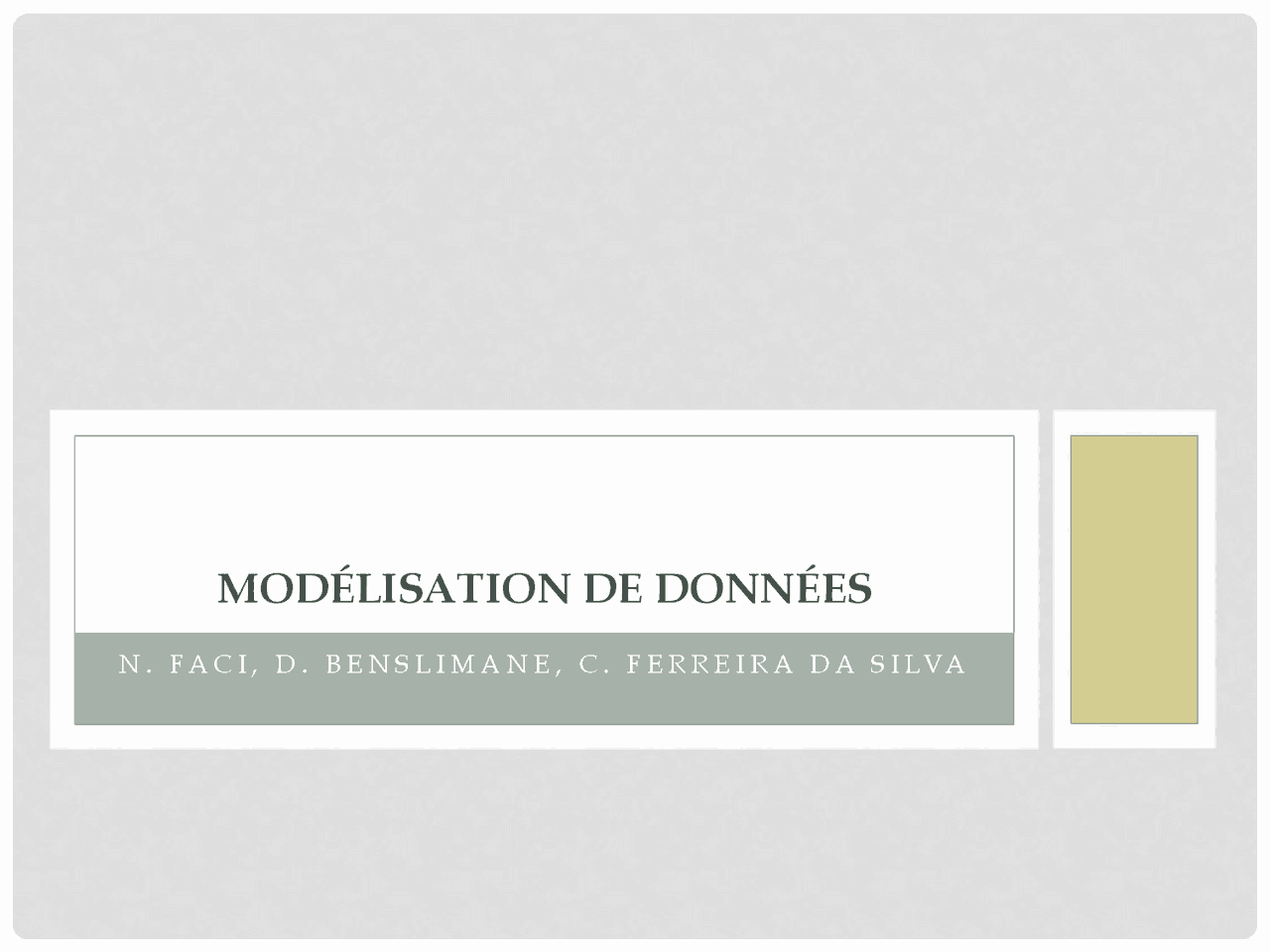 ModÉlisation De DonnÉes Docsity