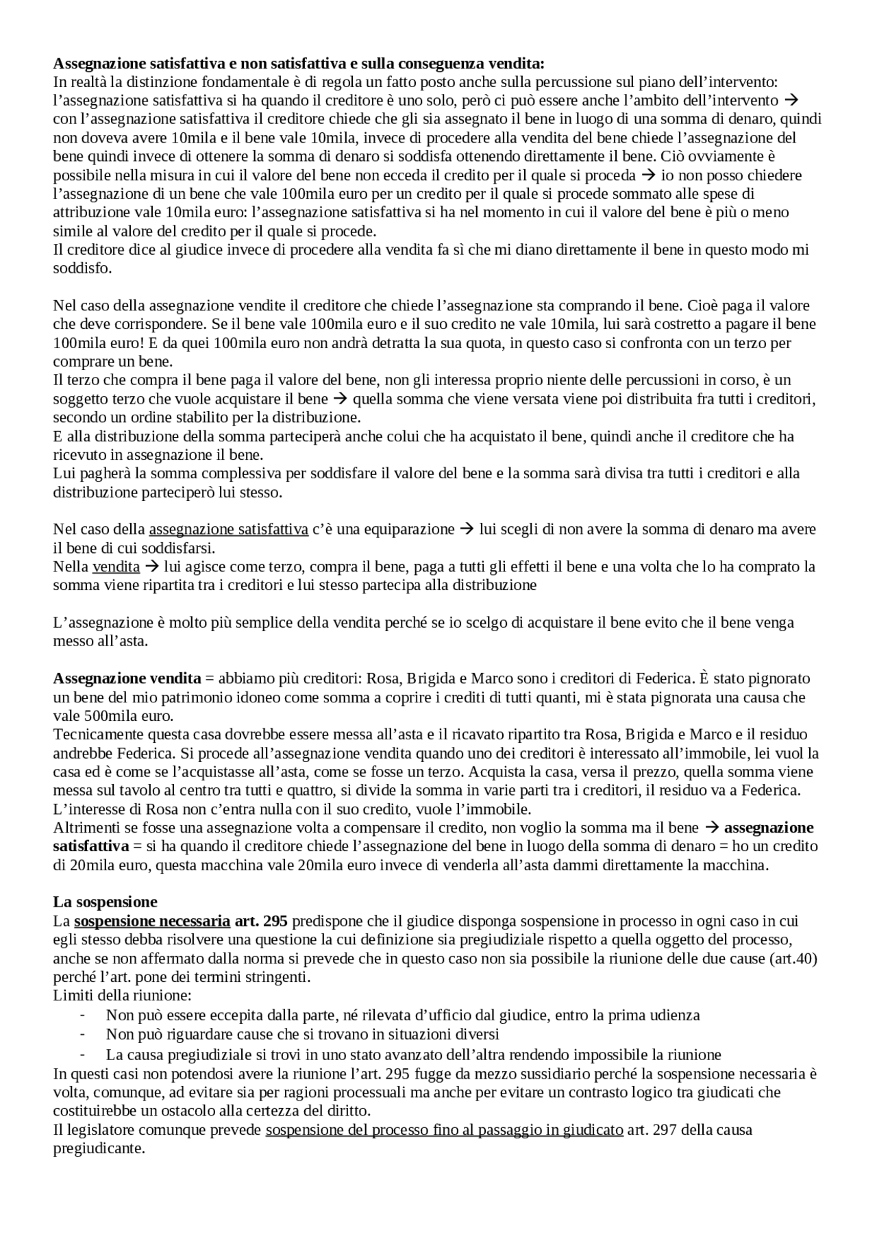 Diritto Processuale Civile Ii Pinto Docsity