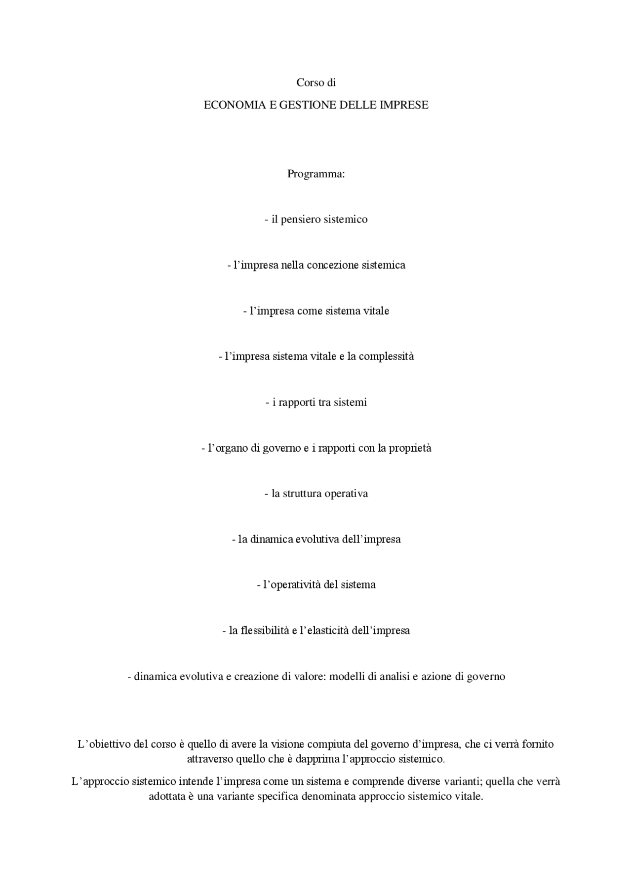 Riassuntoschema Golinelli Docsity