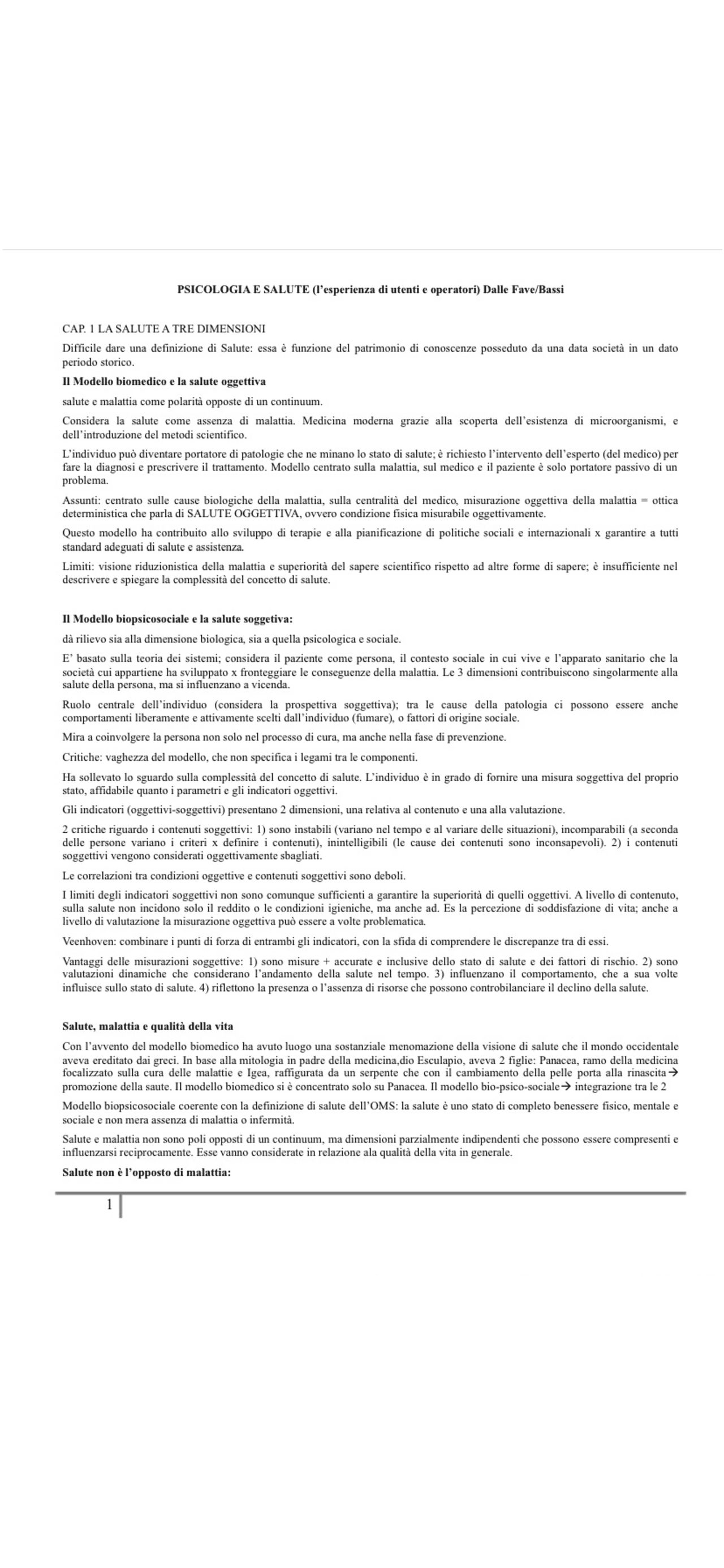 Psicologia Generale Riassunto Libro Docsity
