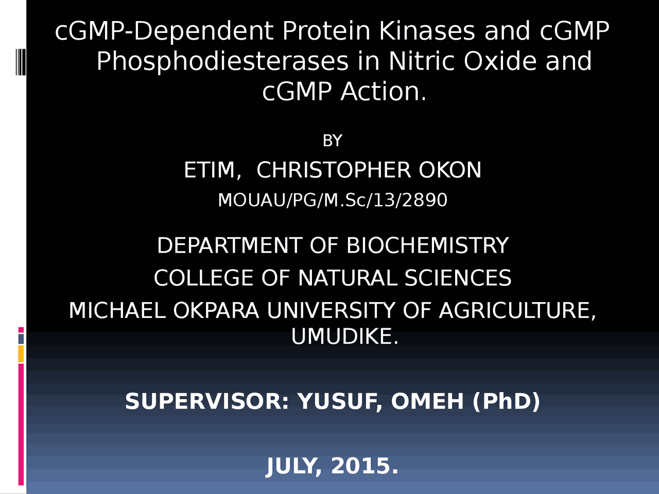 CGMP-Dependent Protein Kinases and cGMP Phosphodiesterases in Nitric ...
