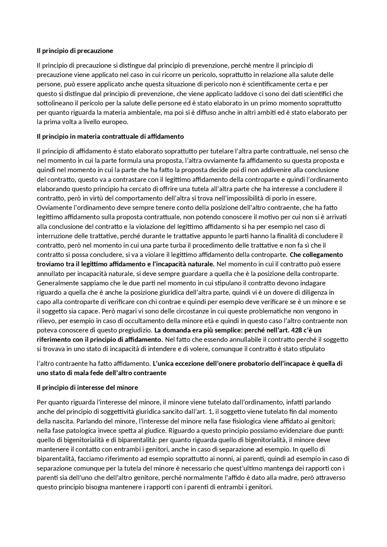 Domande E Risposte Esame Diritto Civile Principi Docsity