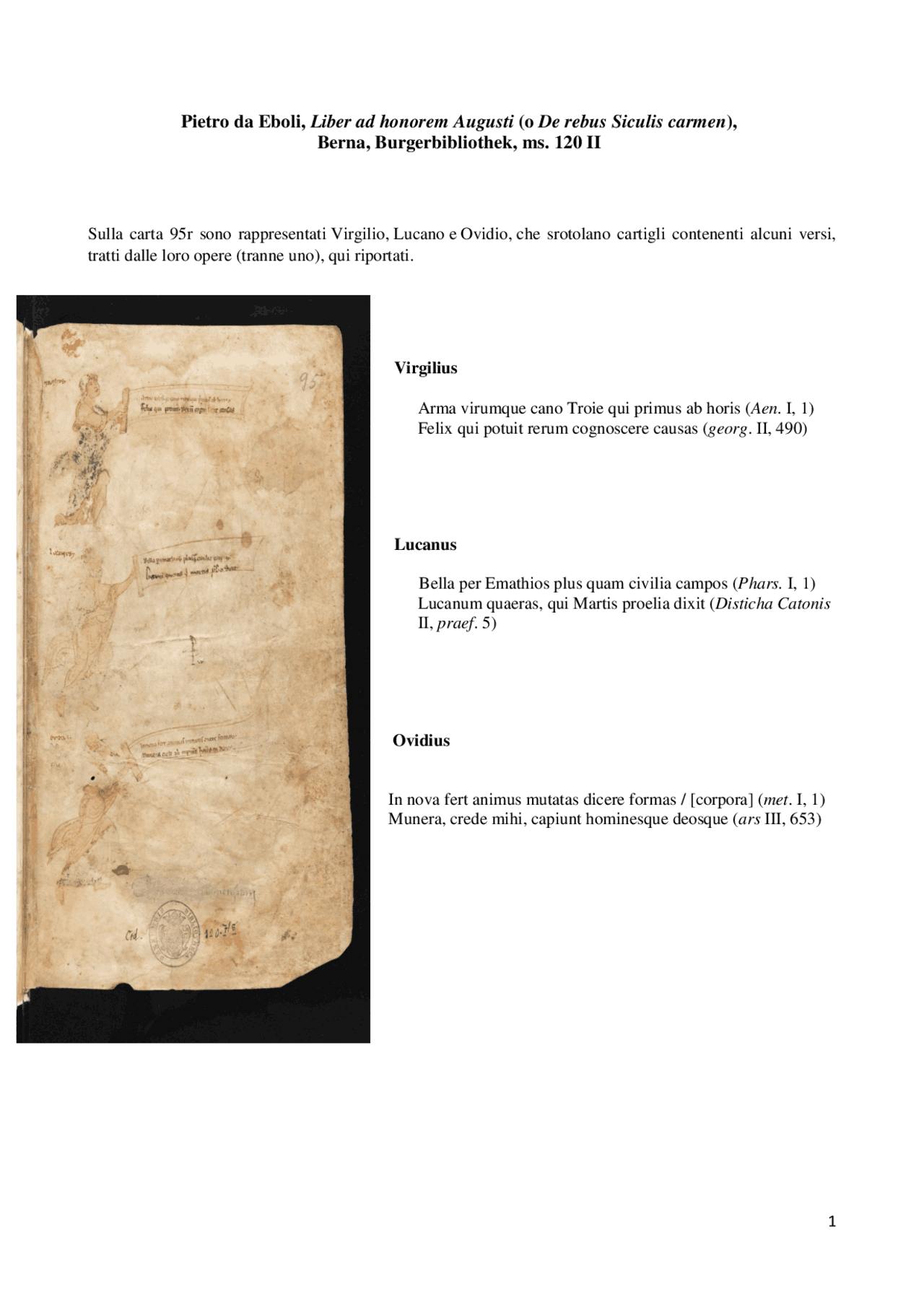 Liber ad honorem Augusti - Docsity