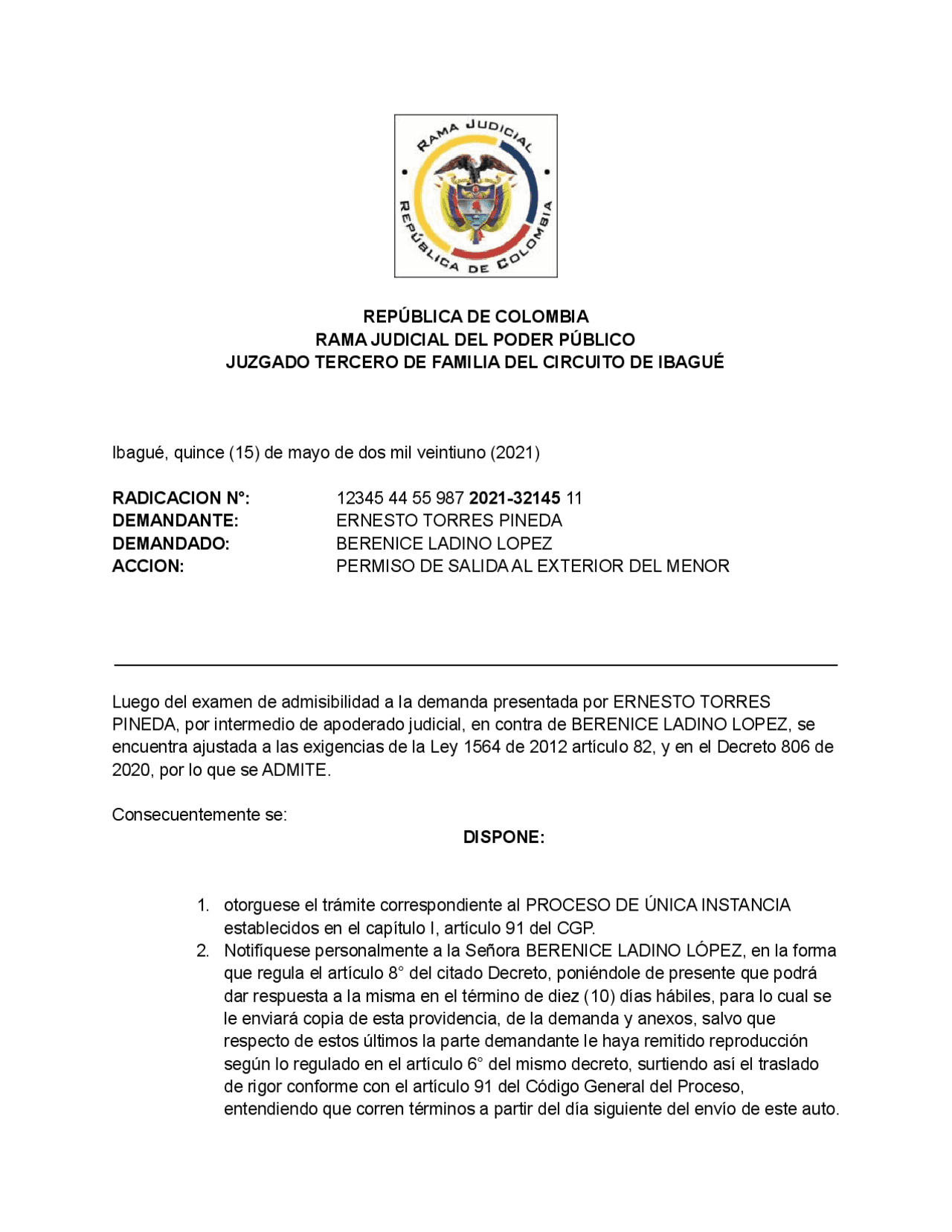 Estructura de un auto admisorio | Guías, Proyectos, Investigaciones de ...