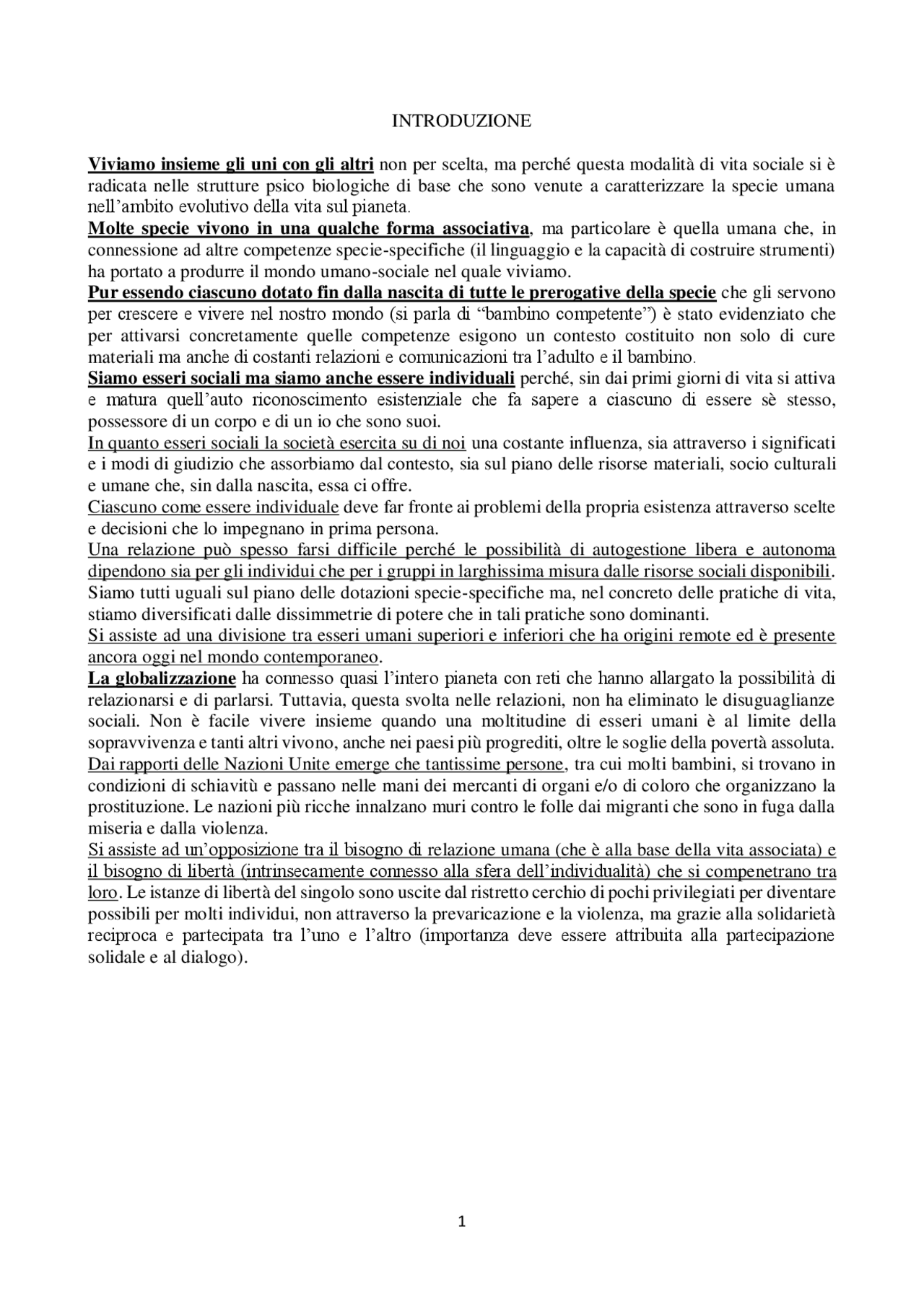 Amerio Vivere Insieme Docsity