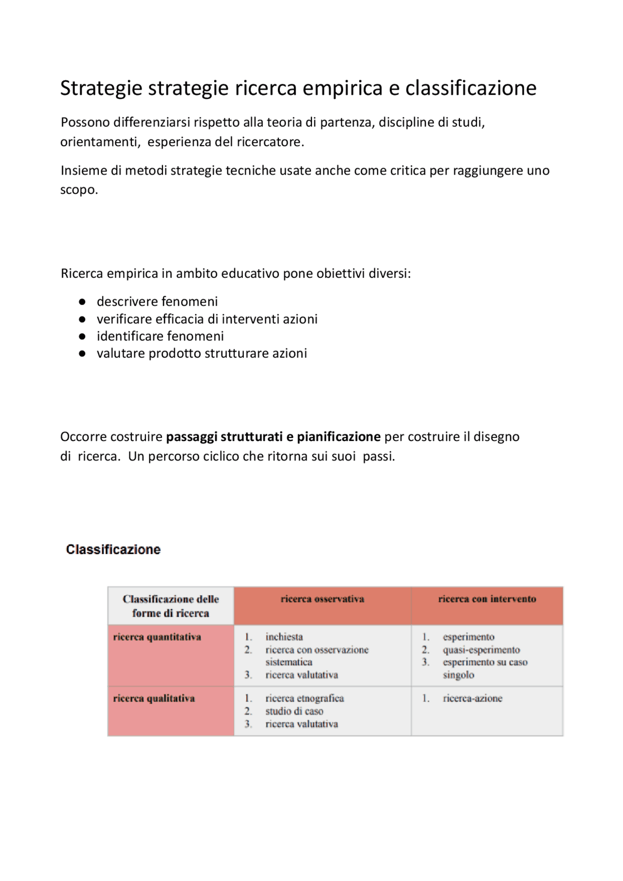 Strategie Di Ricerca E Classificazione Docsity