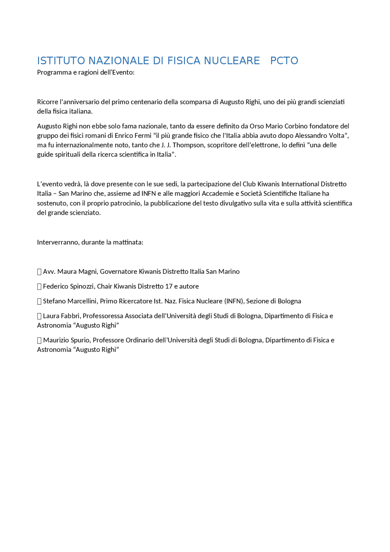 Pcto competenze trasversali | Appunti di Fisica | Docsity
