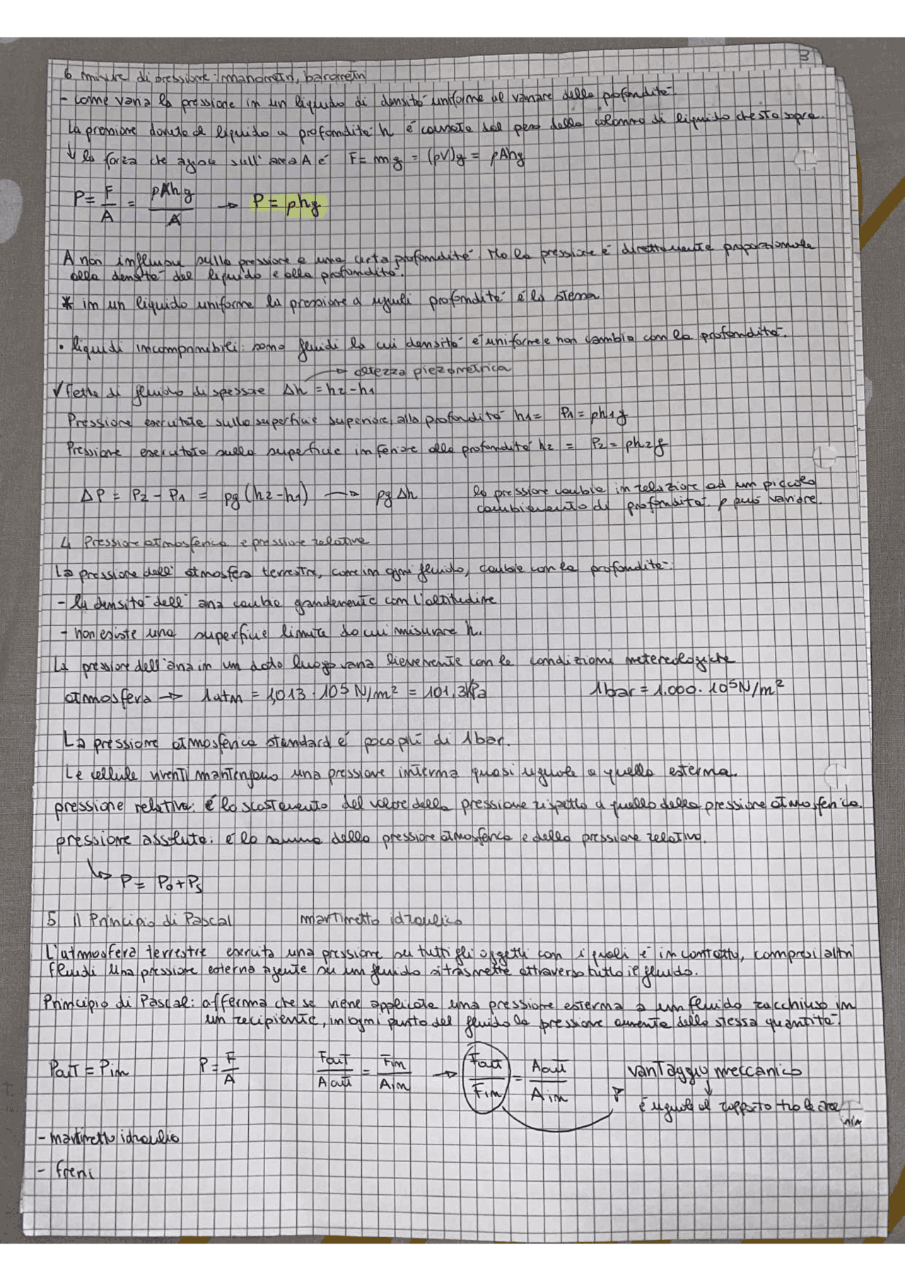 Riassunti E Schemi Fluidi E Onde Docsity