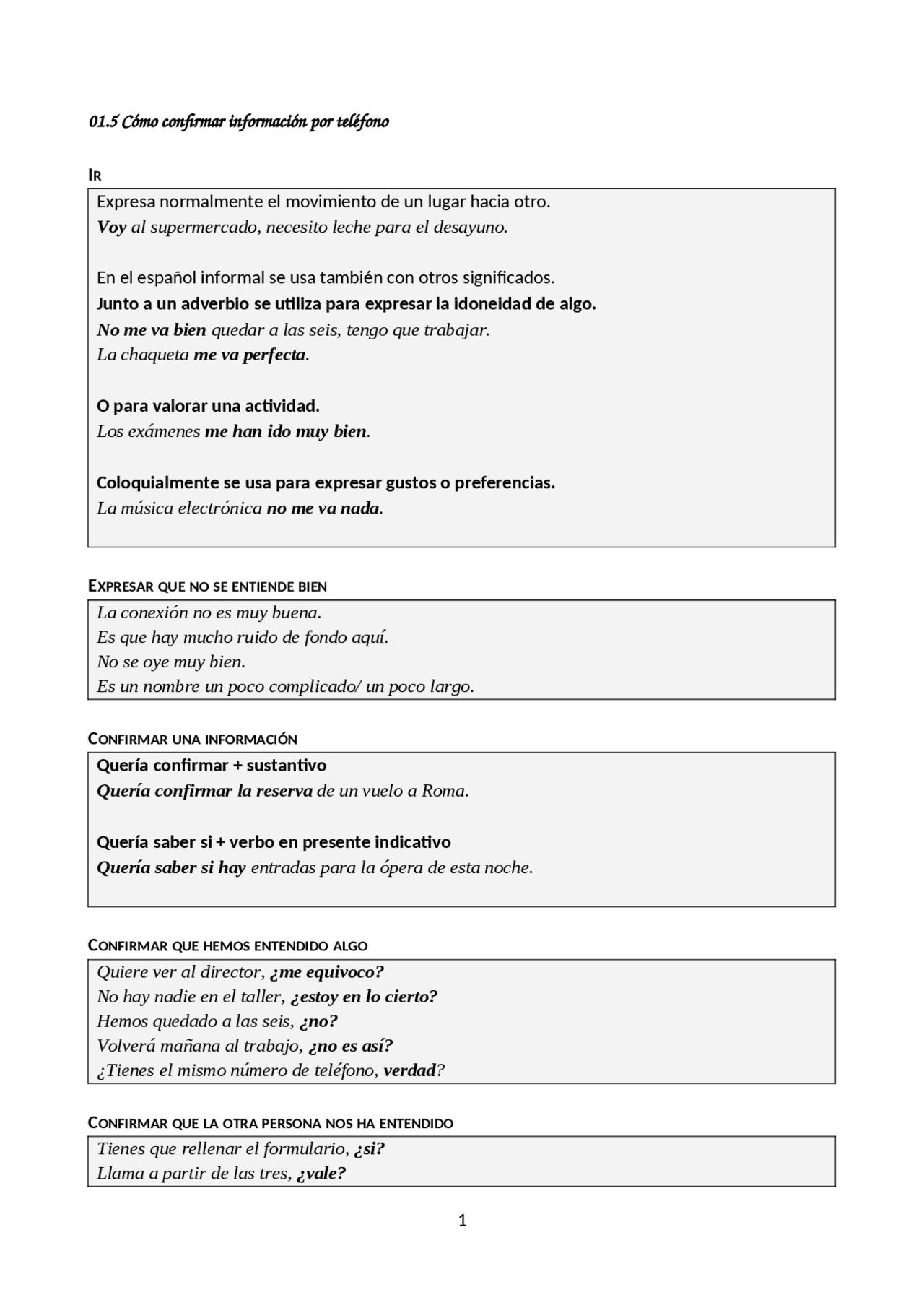 Como confirmar la informacion que nos brindan - Docsity