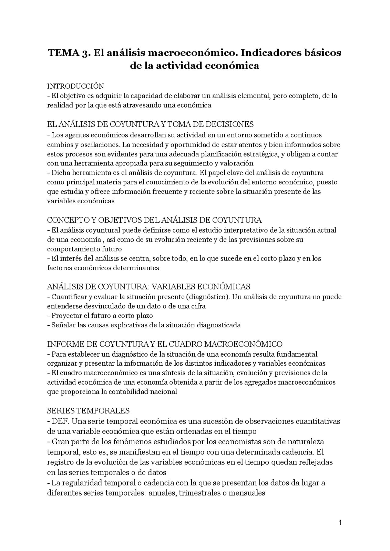 Tema 3 Análisis Macroeconómico Docsity