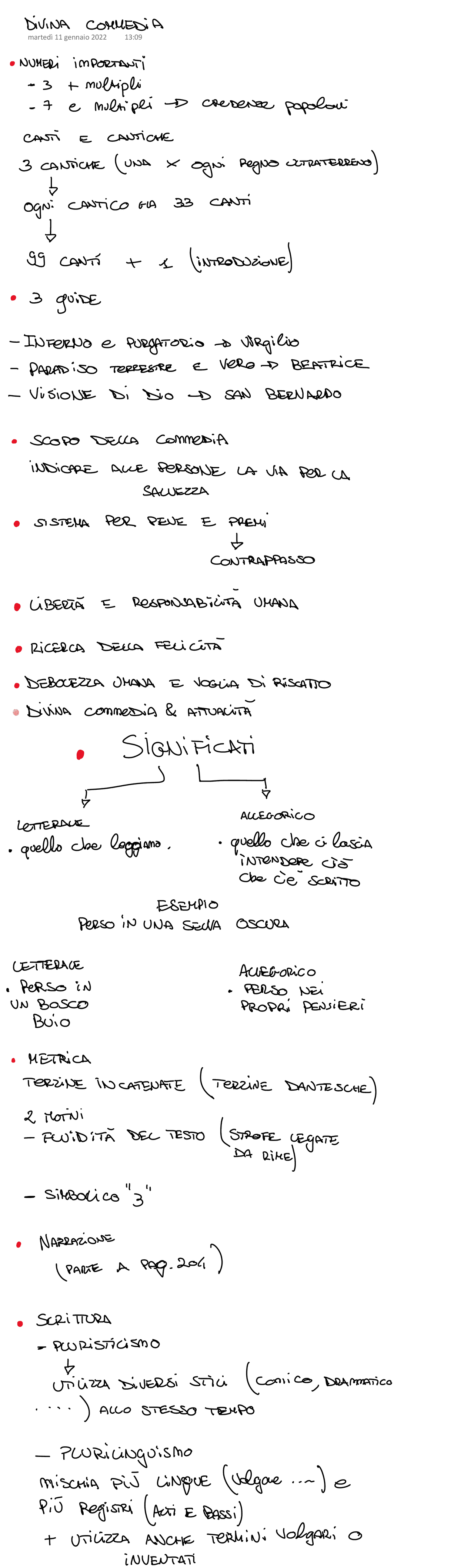 Dante E La Divina Commedia Docsity