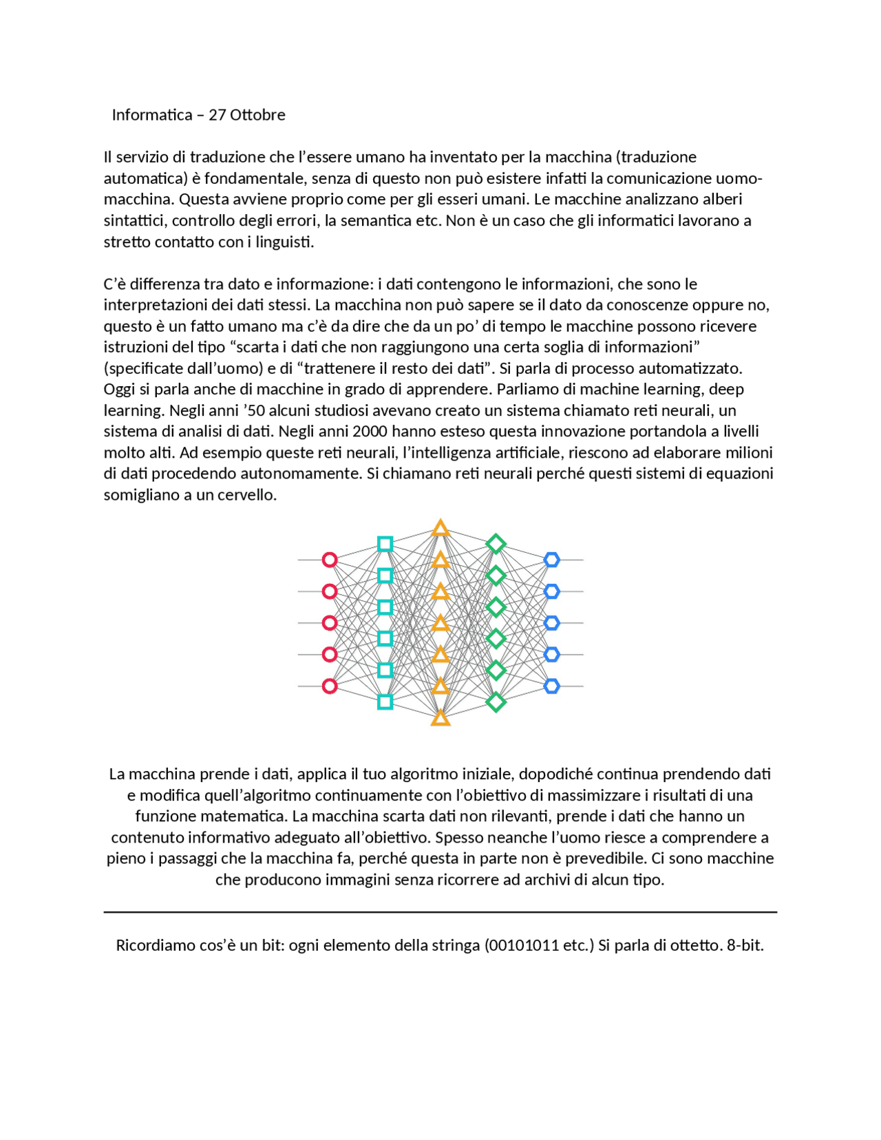 Informatica umanistica - Docsity