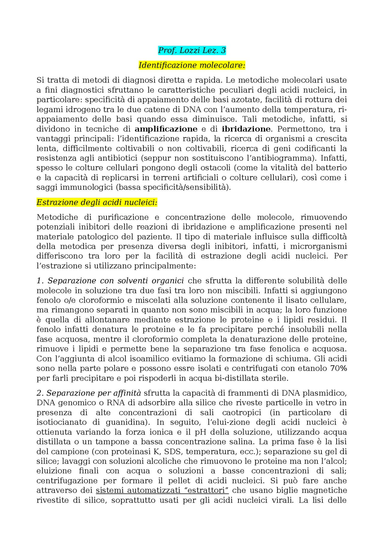 Tecniche Di Identificazione Microrganismi Sbobinature Di
