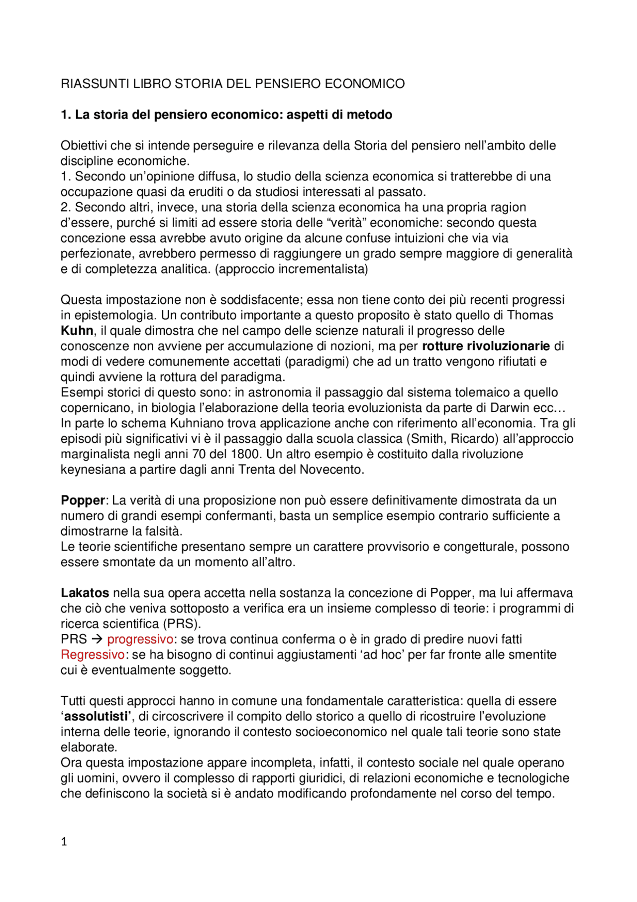 Riassunto Libro Valore Distribuzione Moneta Gpavanelli Docsity