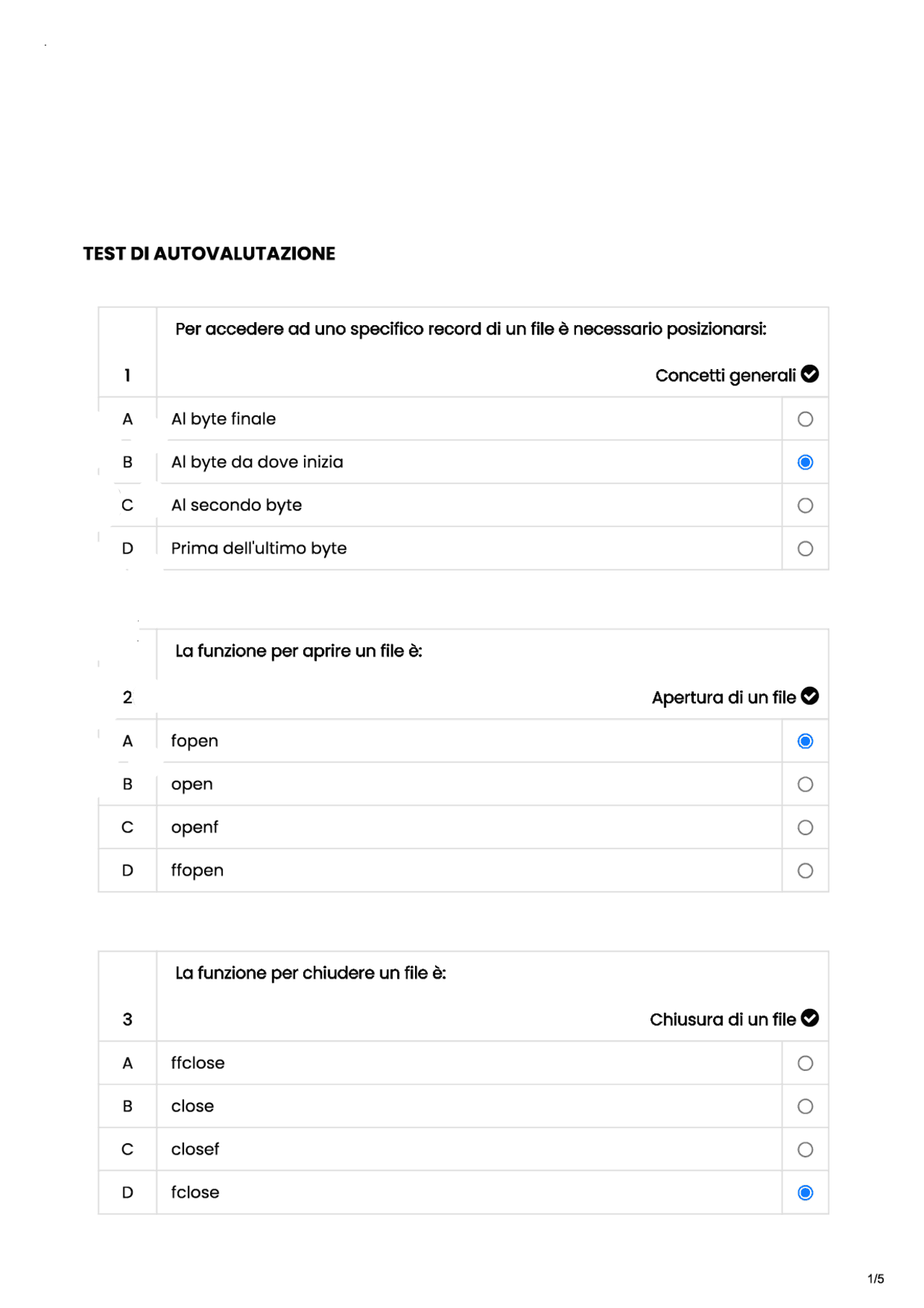 Linguaggio C I File Docsity