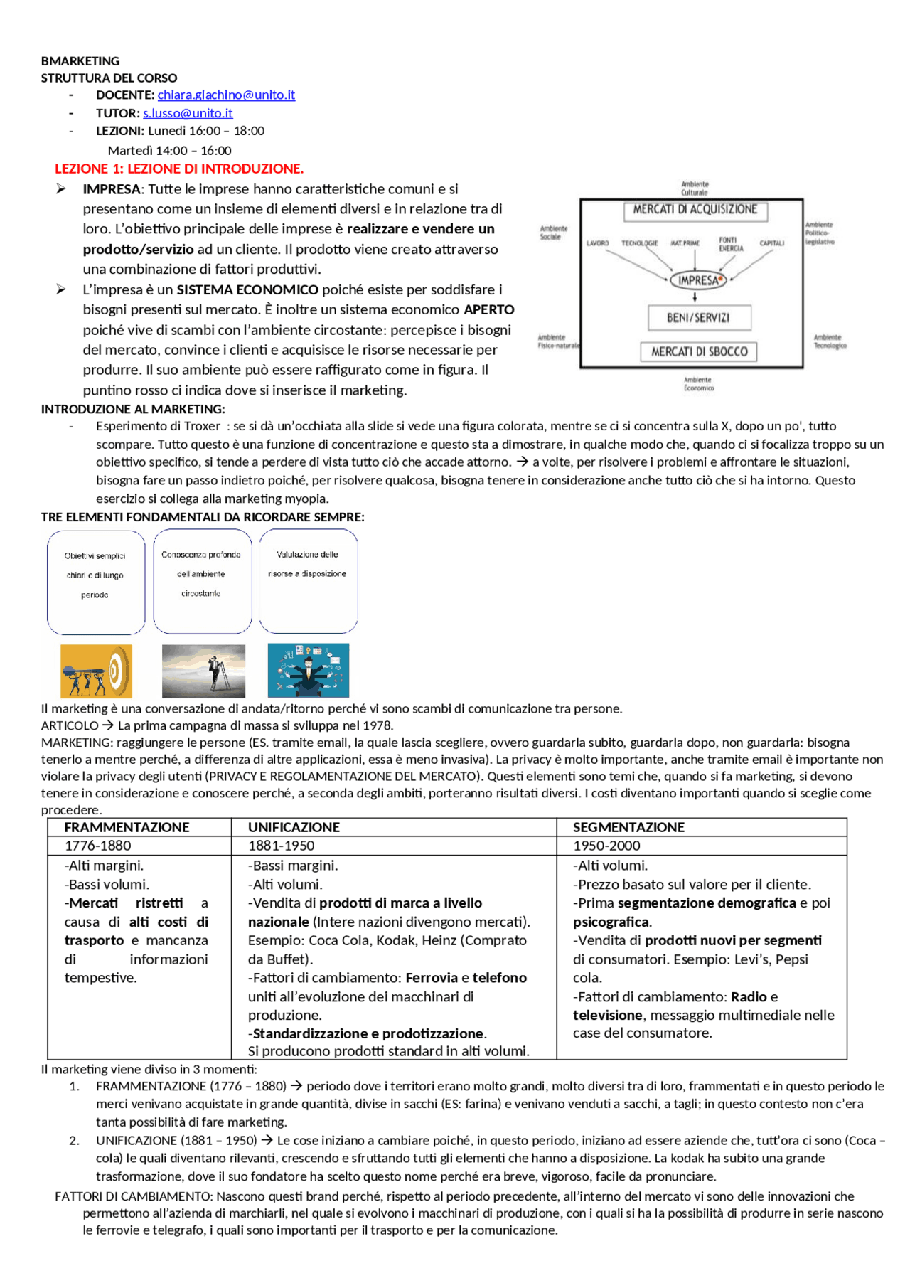 Riassunto Di Marketing Docsity