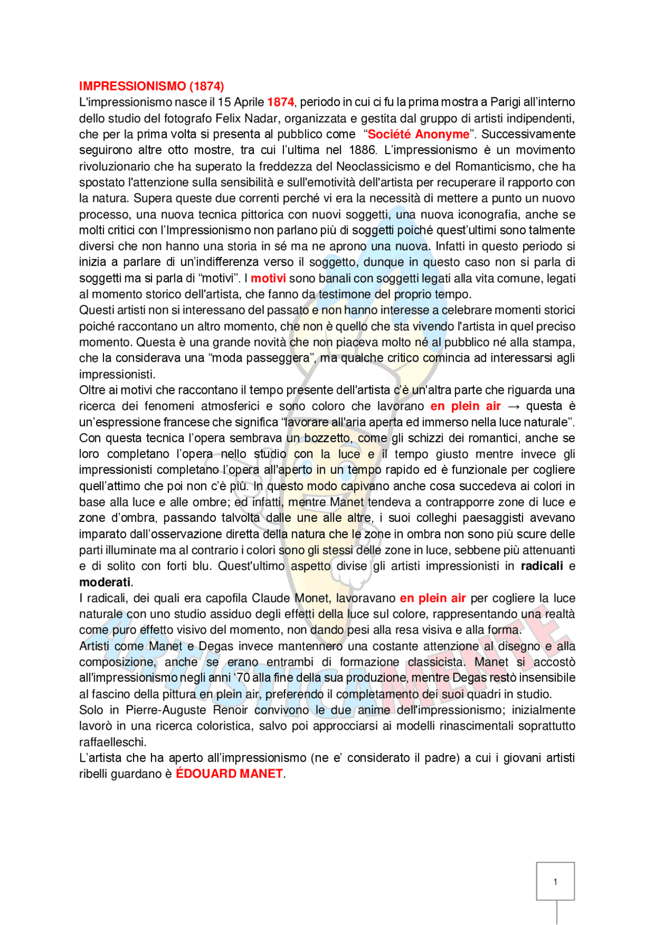 Riassunto libro 3A storia dell'arte 3 - Docsity