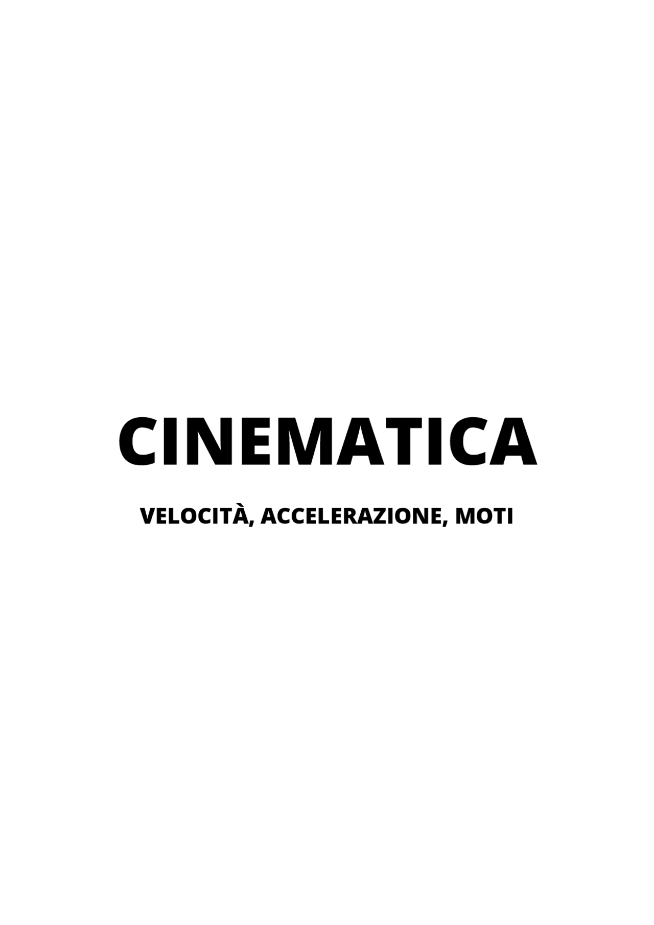 Fisica 1 Poliba De Filippis Appunti Di Fisica Sperimentale Docsity