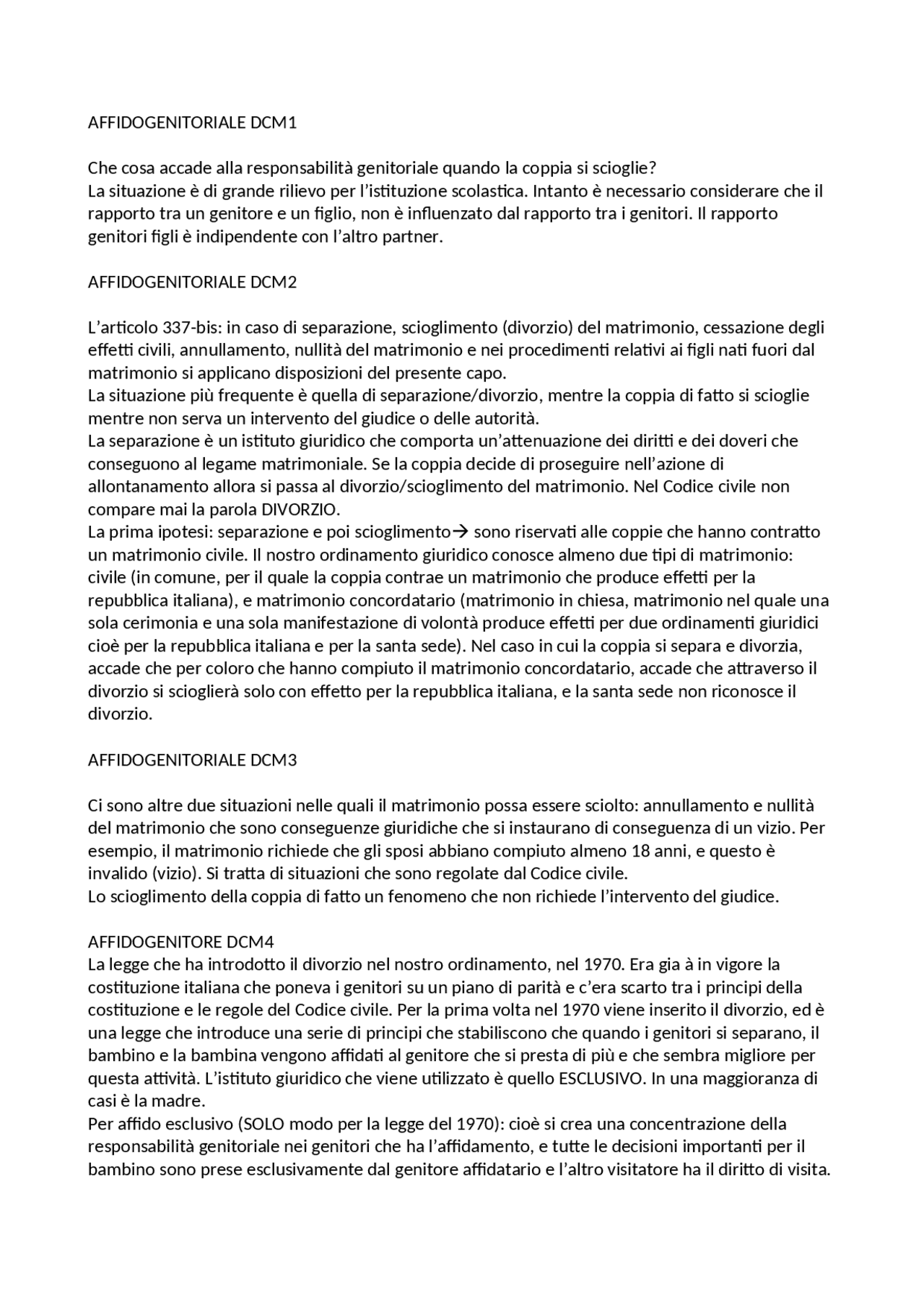 Lezioni Di Diritto Minorile Docsity