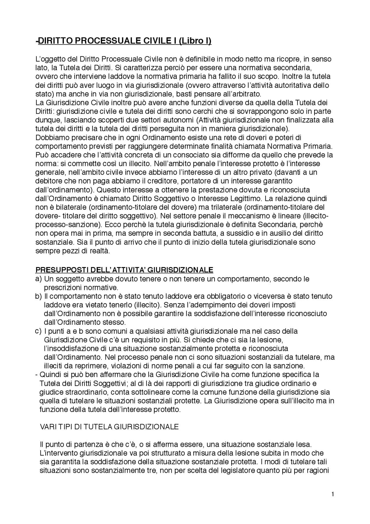 Diritto Processuale Civile I Luiso Volume I Apuntes De Derecho