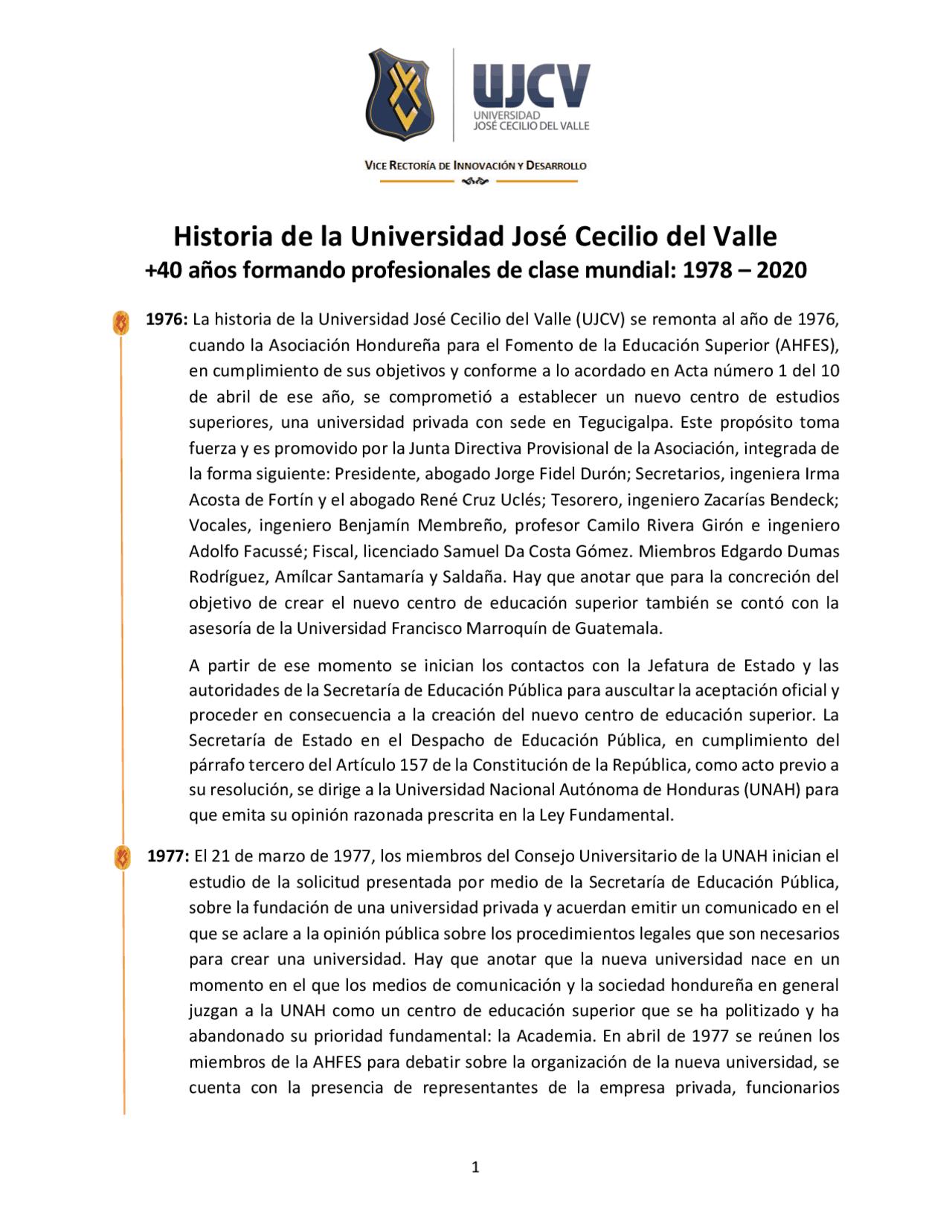 Historia de la UJCV. - Docsity