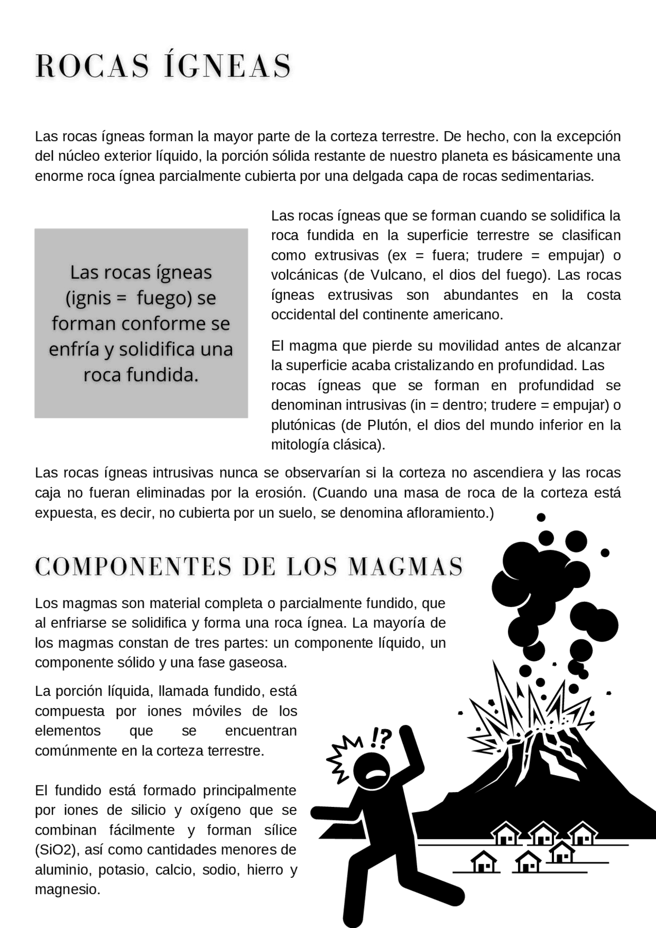 Rocas Ígneas Una Introducción Resúmenes De Geología Docsity