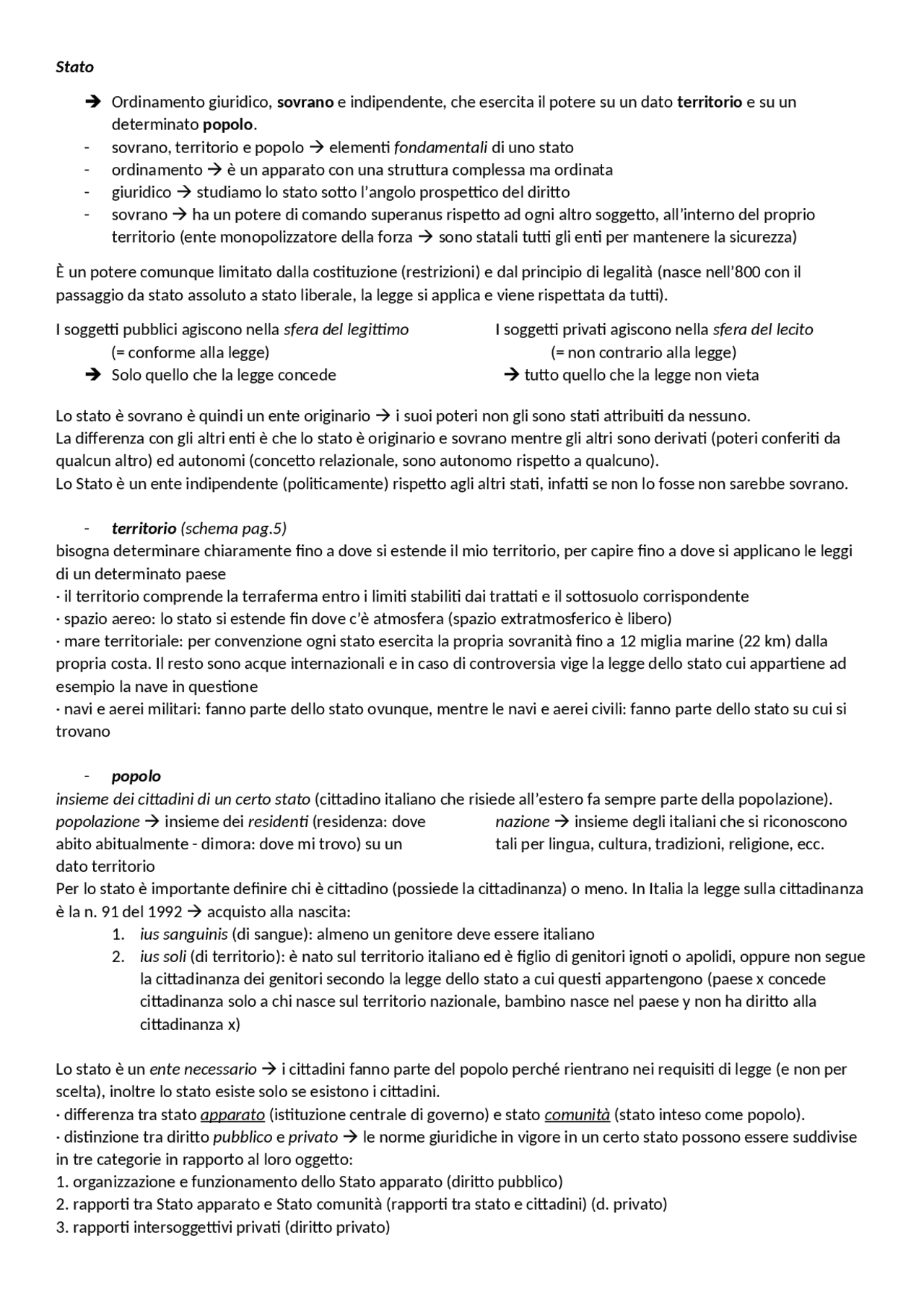 Forme Di Stato Italiane Docsity
