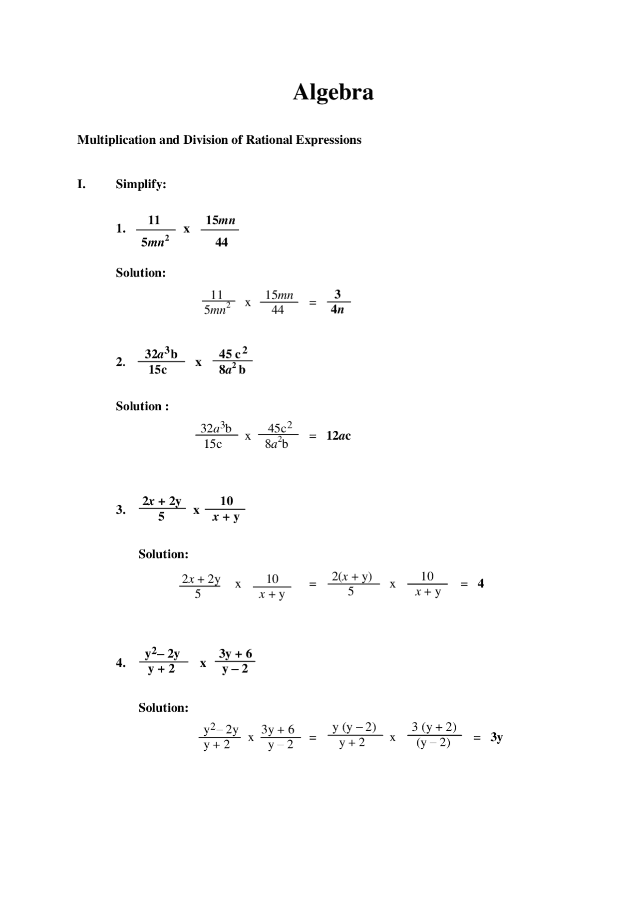 Algebra _ Multiplication and Division of Rational Expressions ...
