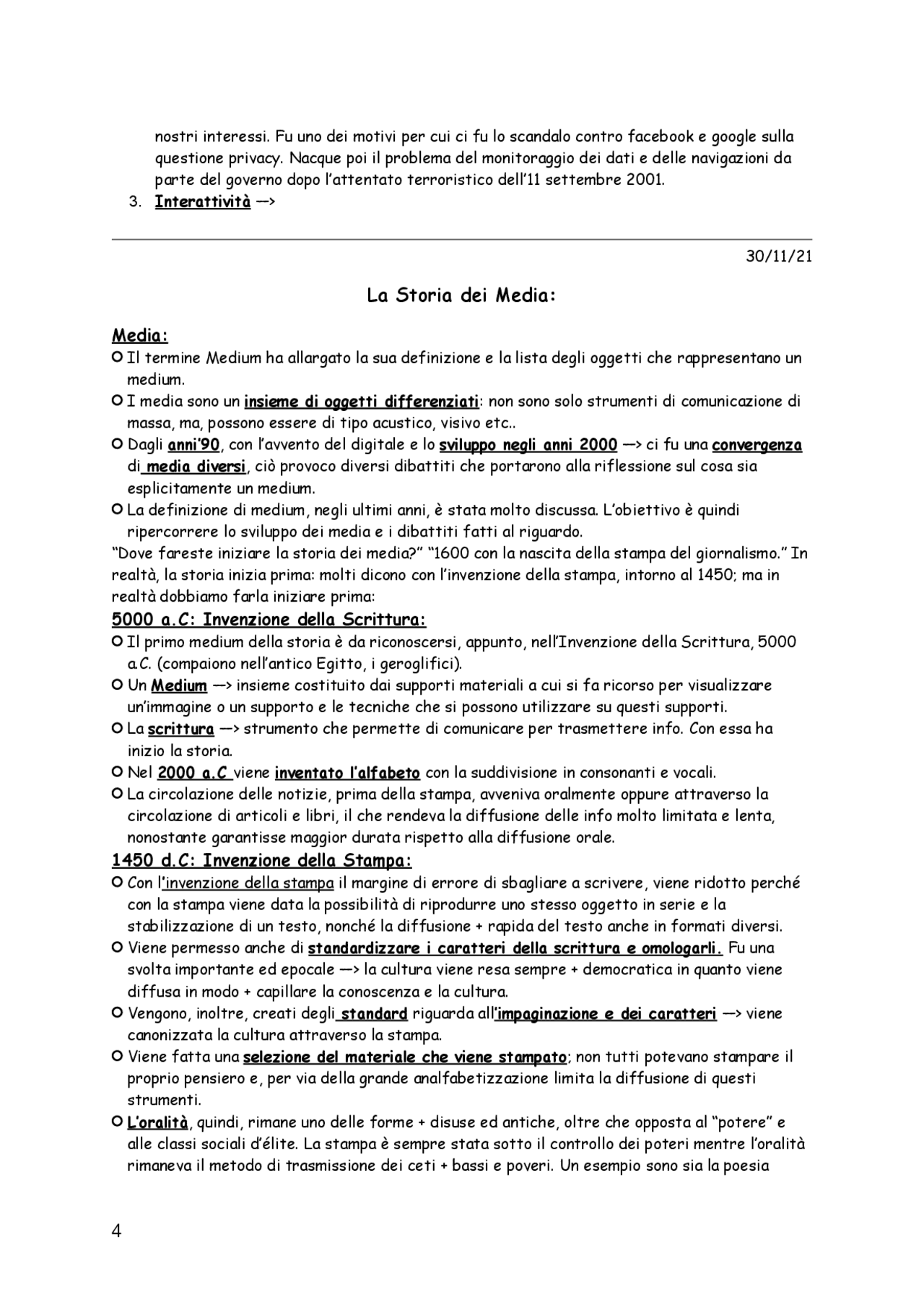 Appunti Di Teorie E Tecniche Delle Comunicazioni Di Massa Docsity