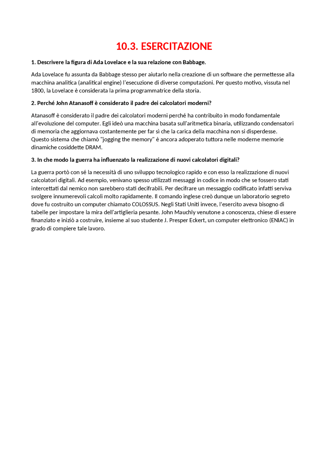 Abilita Informatiche E Telematiche Esercizi Di Elementi Di