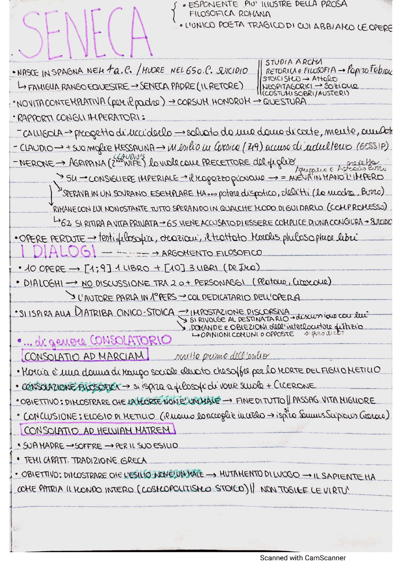 Seneca Vita E Opere Docsity