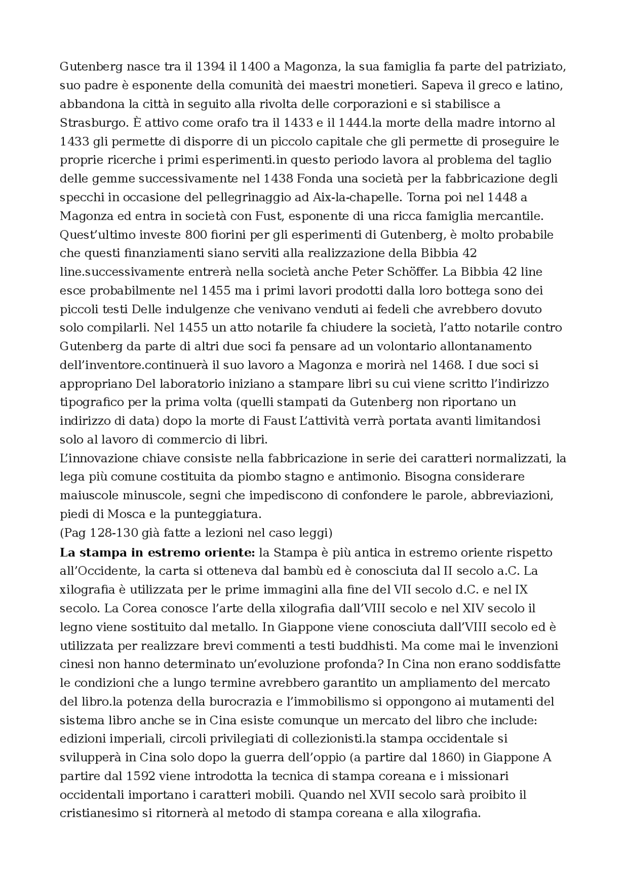 Stampa Caratteri Mobili Docsity