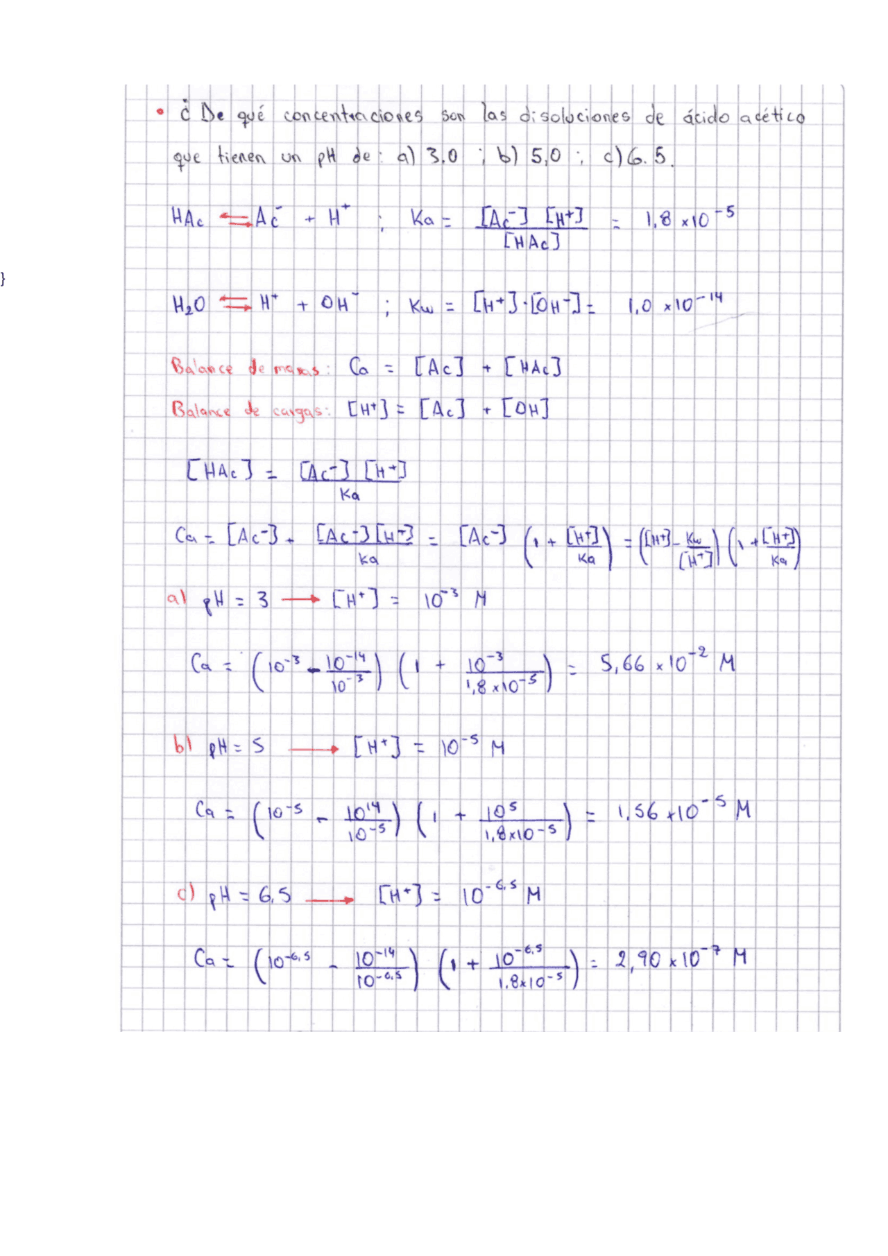 Ejercicios Valoracion Acido Base Docsity