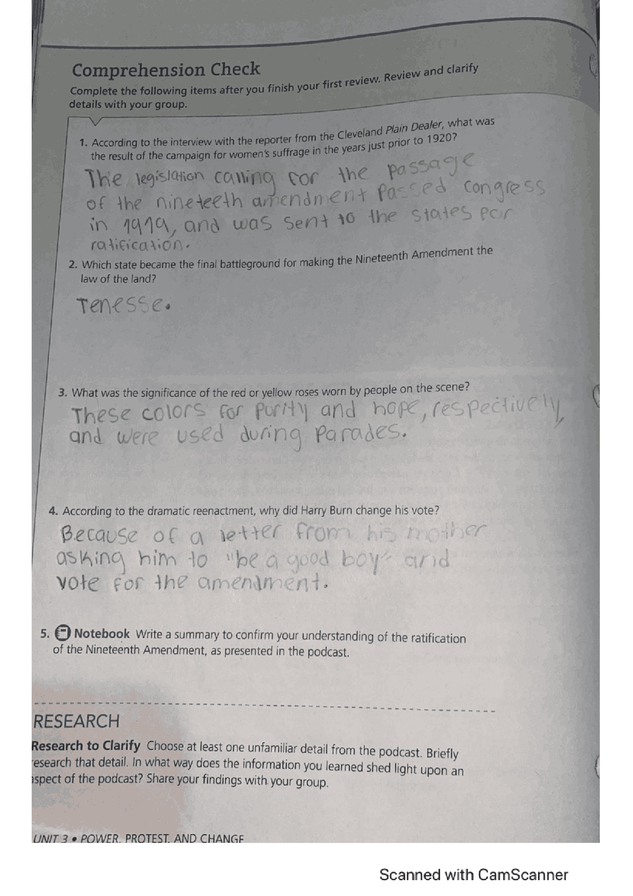 Comprehension check american literature - Docsity